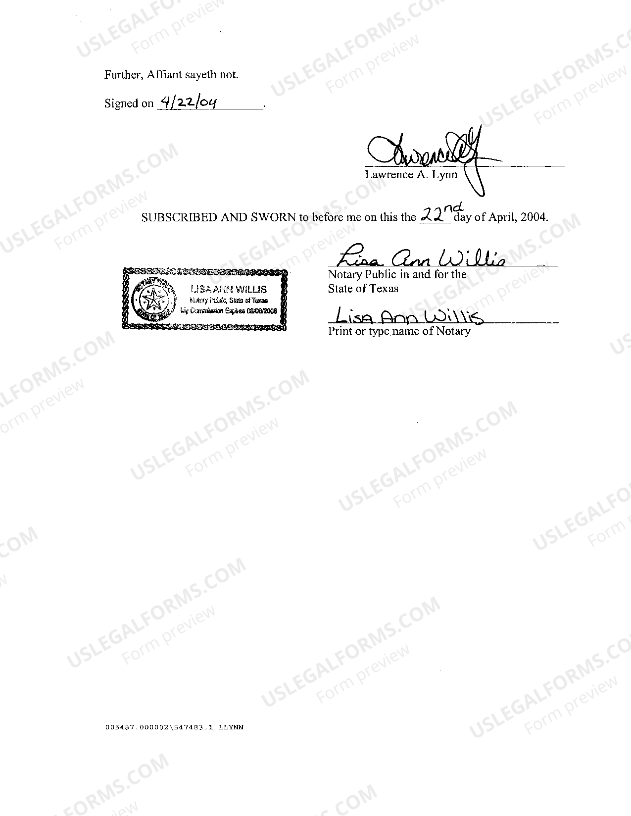 Texas Notice of Domestication of A Foreign Judgment - Texas Foreign ...