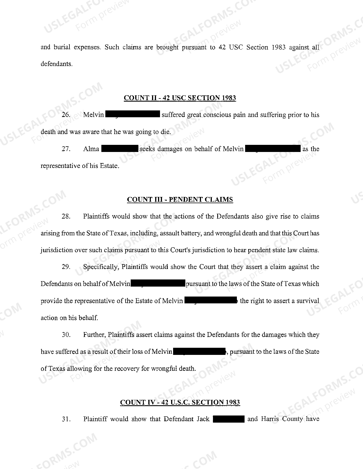 Texas Plaintiffs Original Petition for Employment Discrimination | US ...