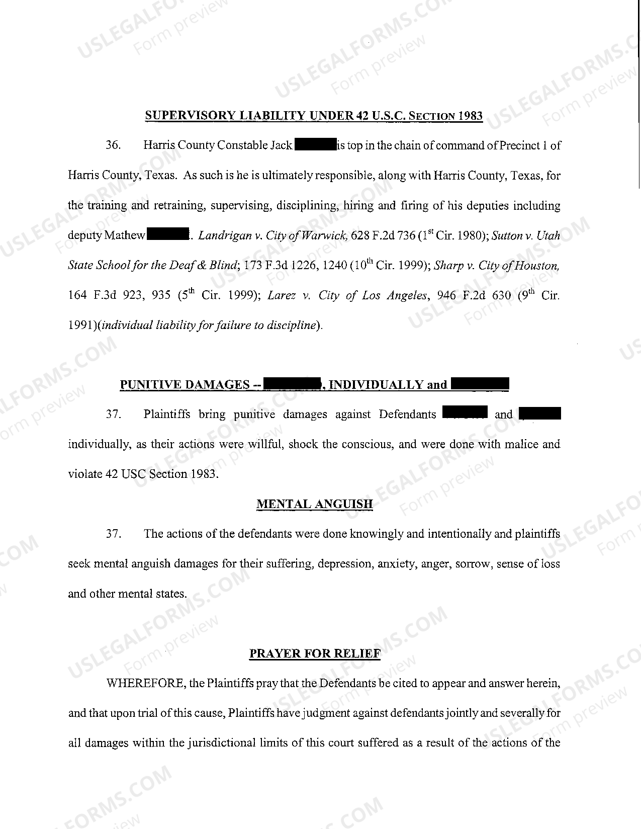 Texas Plaintiffs Original Petition for Employment Discrimination | US ...