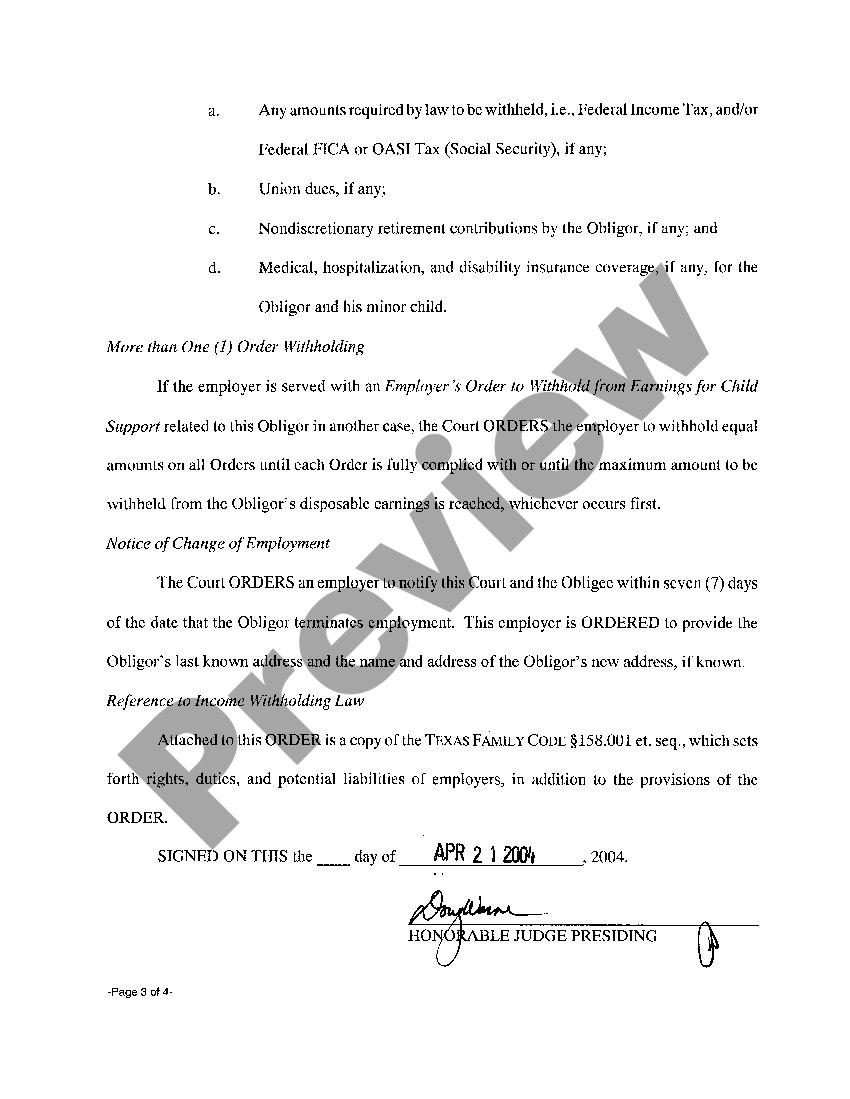 travis-texas-order-for-withholding-from-income-for-child-support