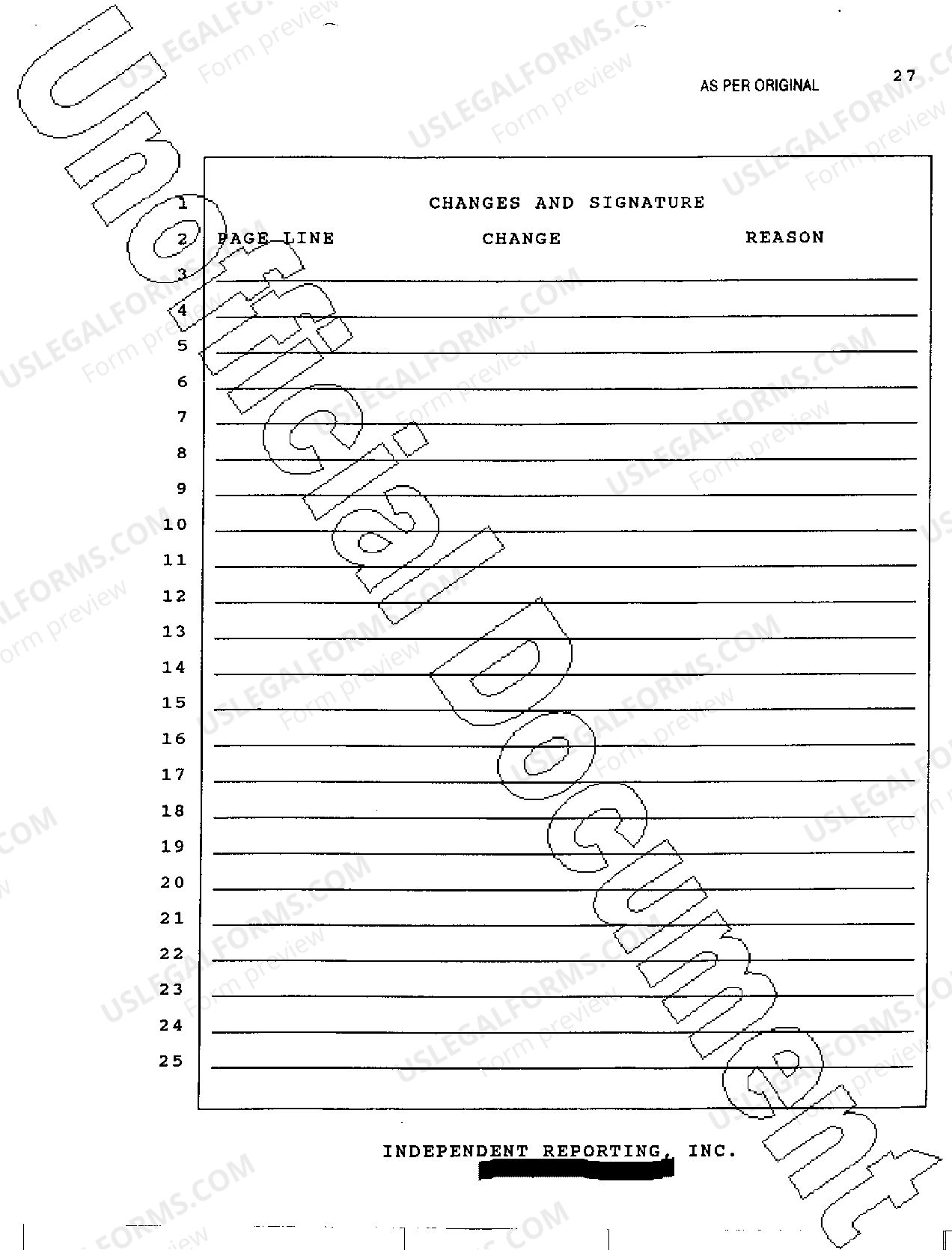 Round Rock Texas Reporters Certification Deposition | US Legal Forms