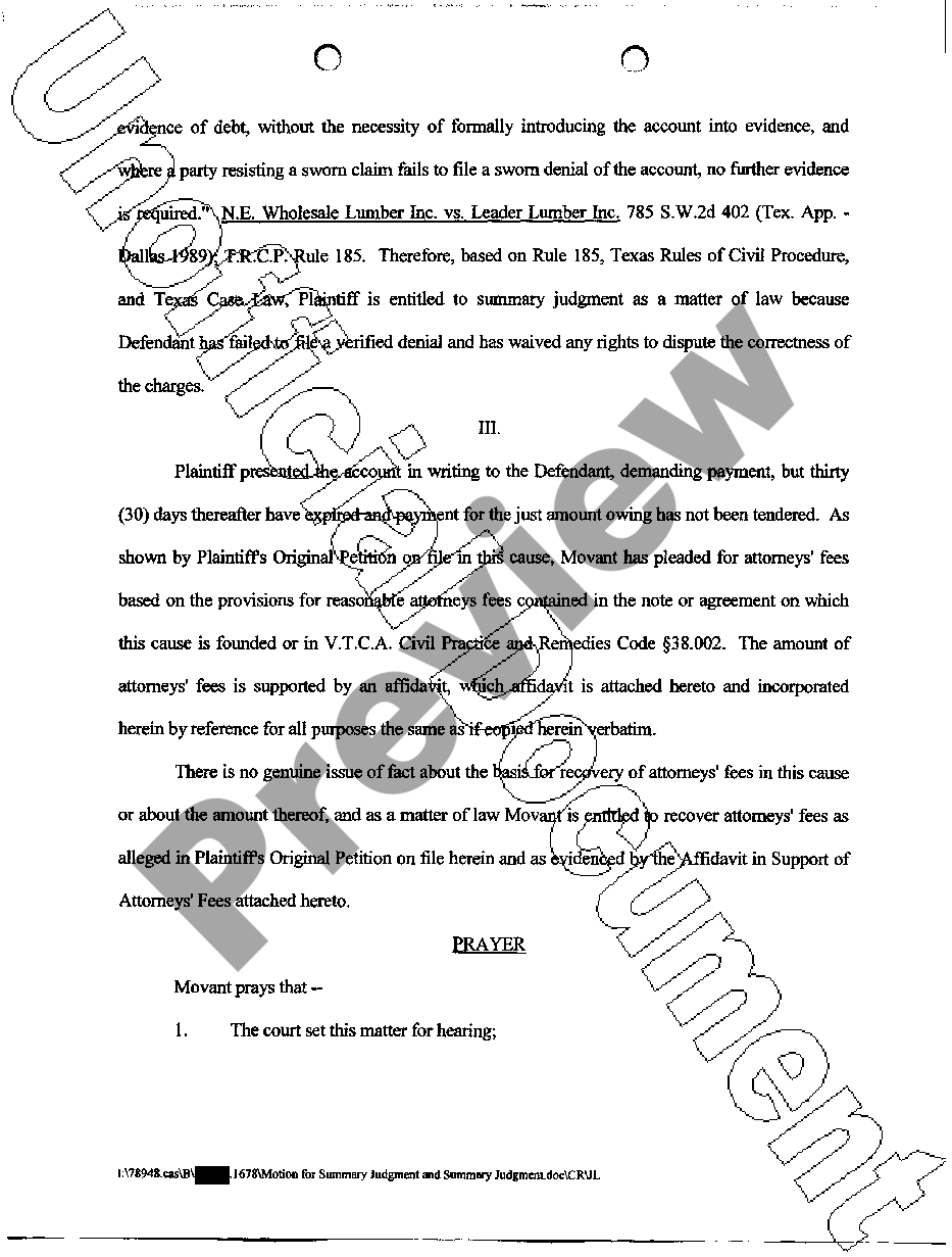 Texas Plaintiffs Motion For Summary Judgment | US Legal Forms Texas Plaintiffs Motion For Summary Judgment | US Legal Forms