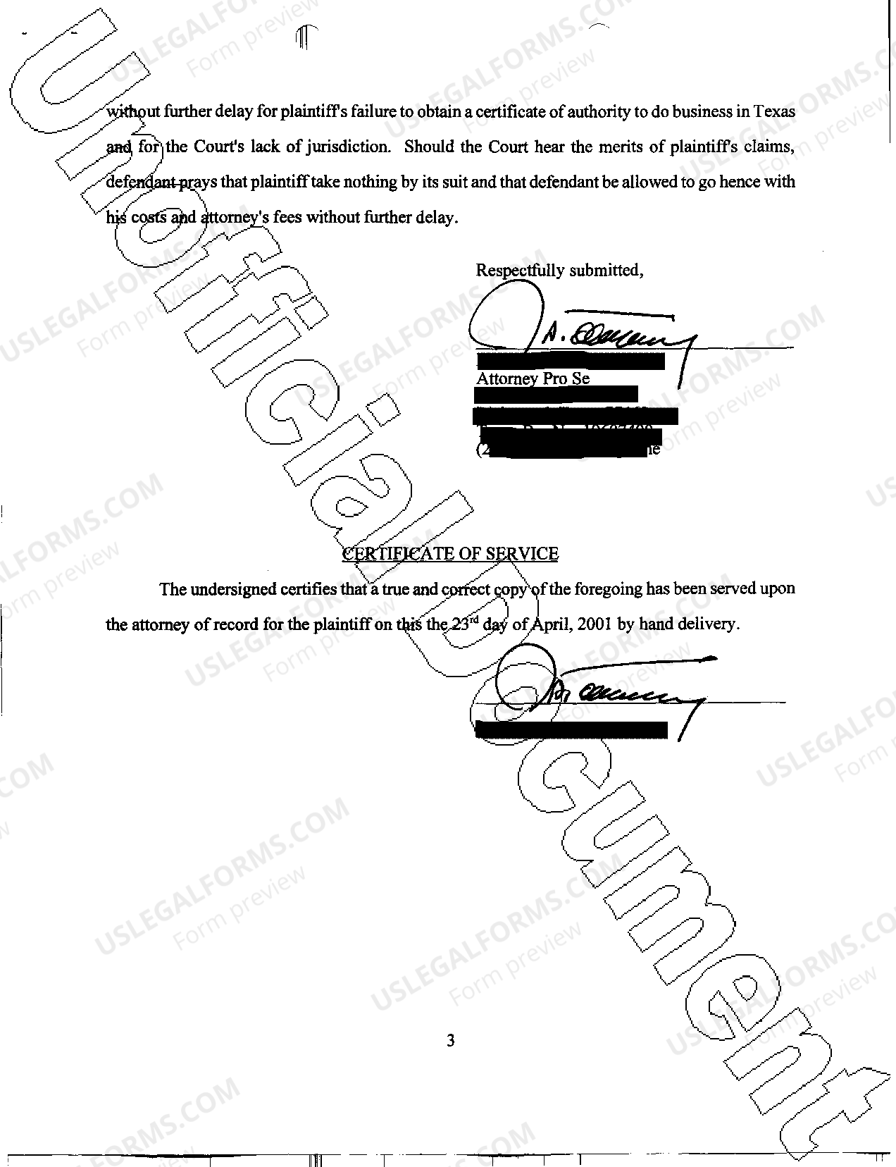 Texas Defendants Motion To Dismiss and First Amended | US Legal Forms