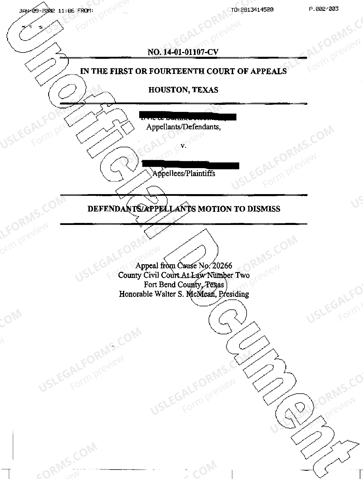 Texas Defendants Motion to Dismiss - Defendant's Motion To Dismiss ...