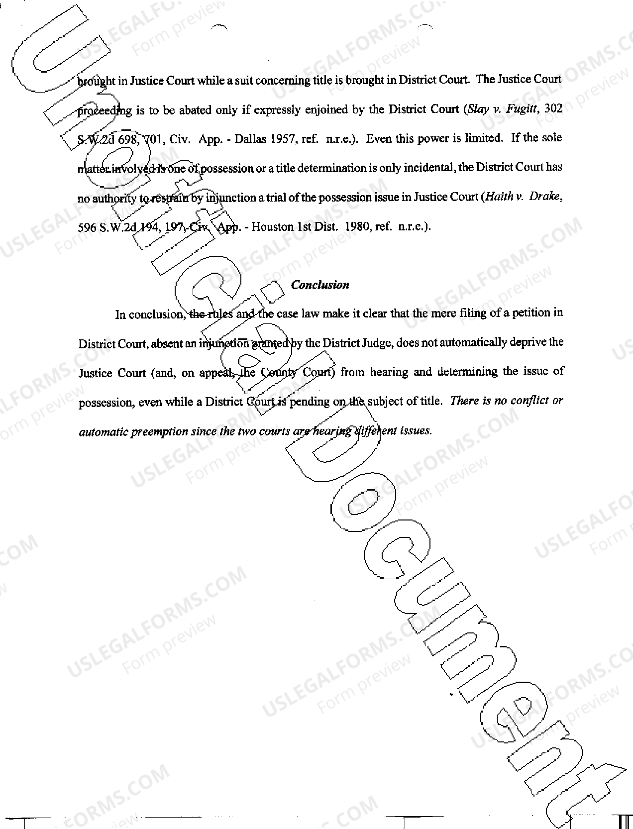 Forcible Entry And Detainer Texas Form | US Legal Forms