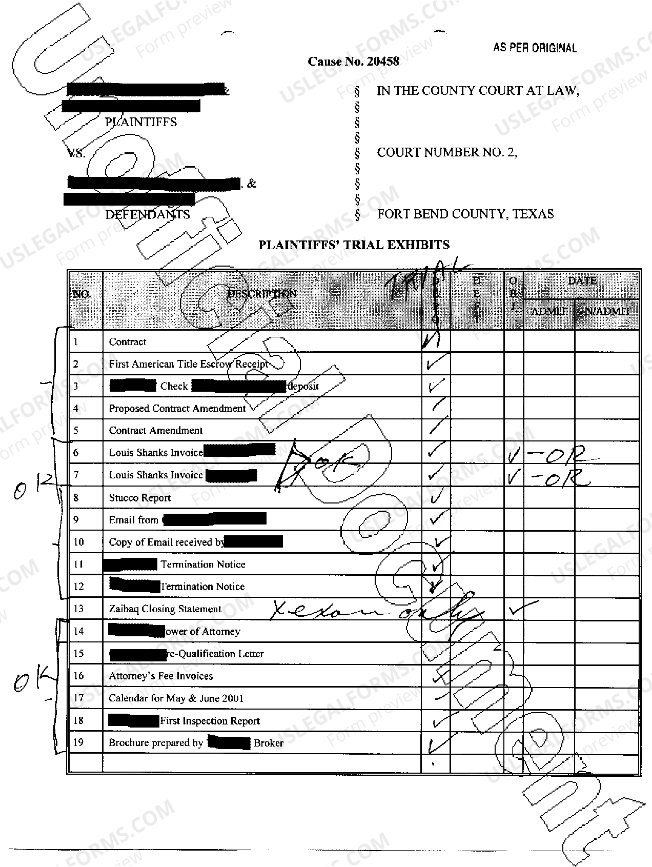 Texas Defendant's Proposed Jury Instruction | US Legal Forms
