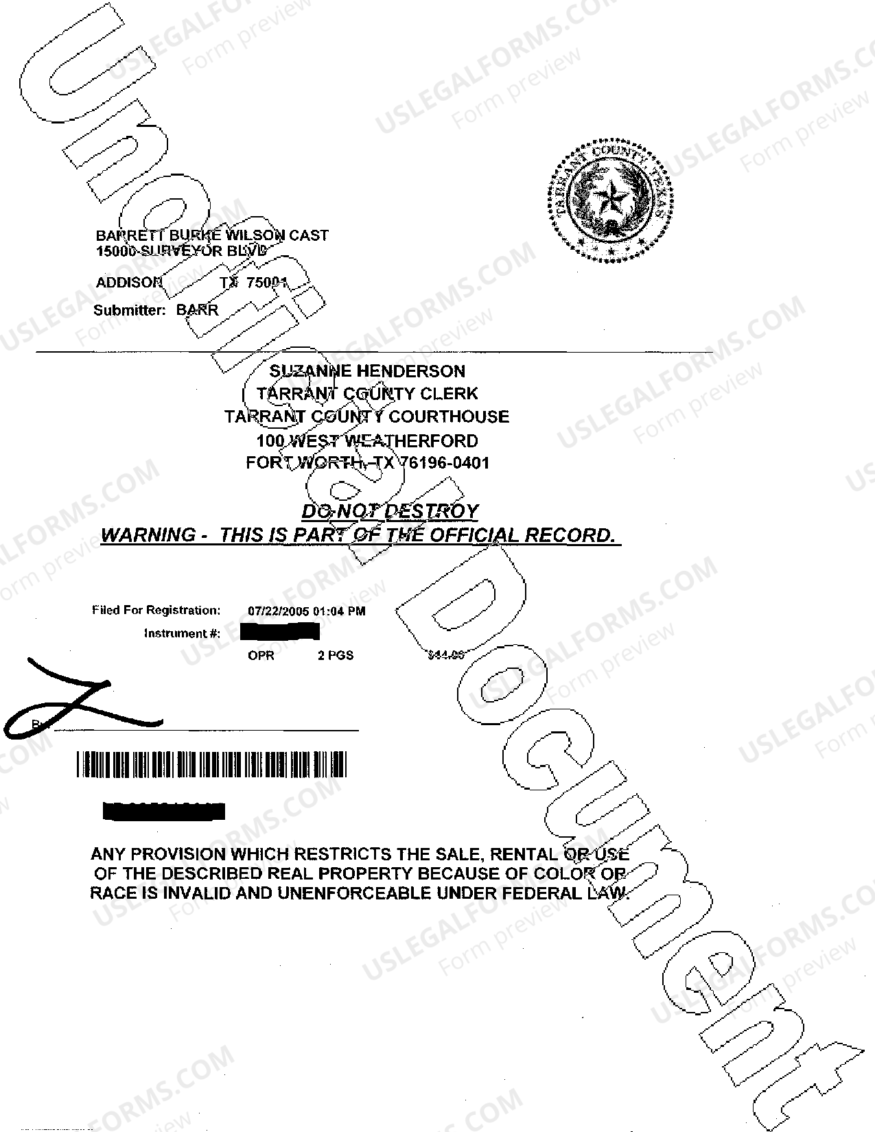 Texas Rescission of Acceleration of Loan - Notice Of Acceleration ...