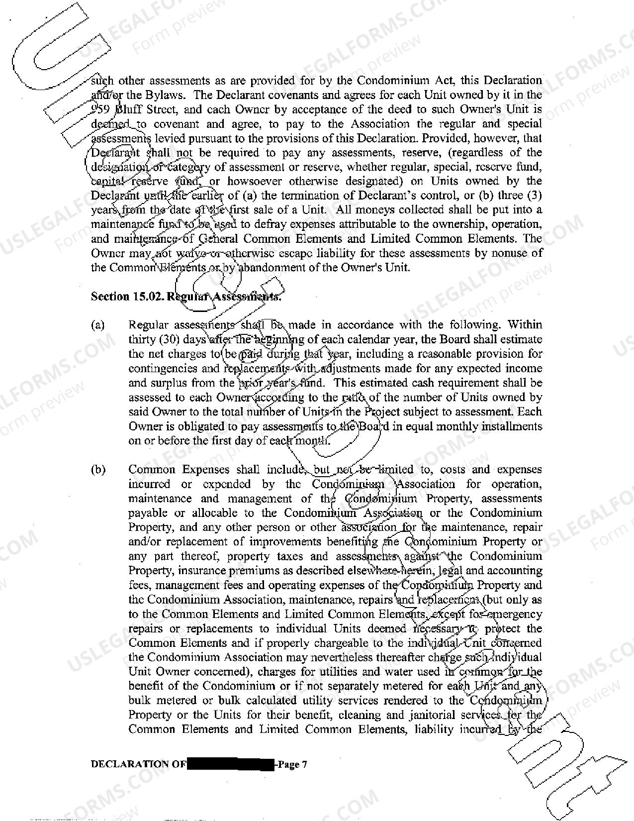 Texas Declaration of Condominiums | US Legal Forms