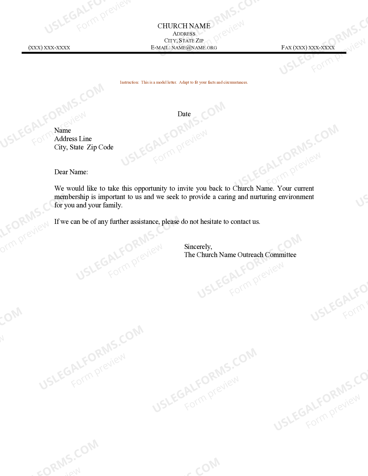 Louisiana Sample Letter for Membership Retention - Sample Membership ...