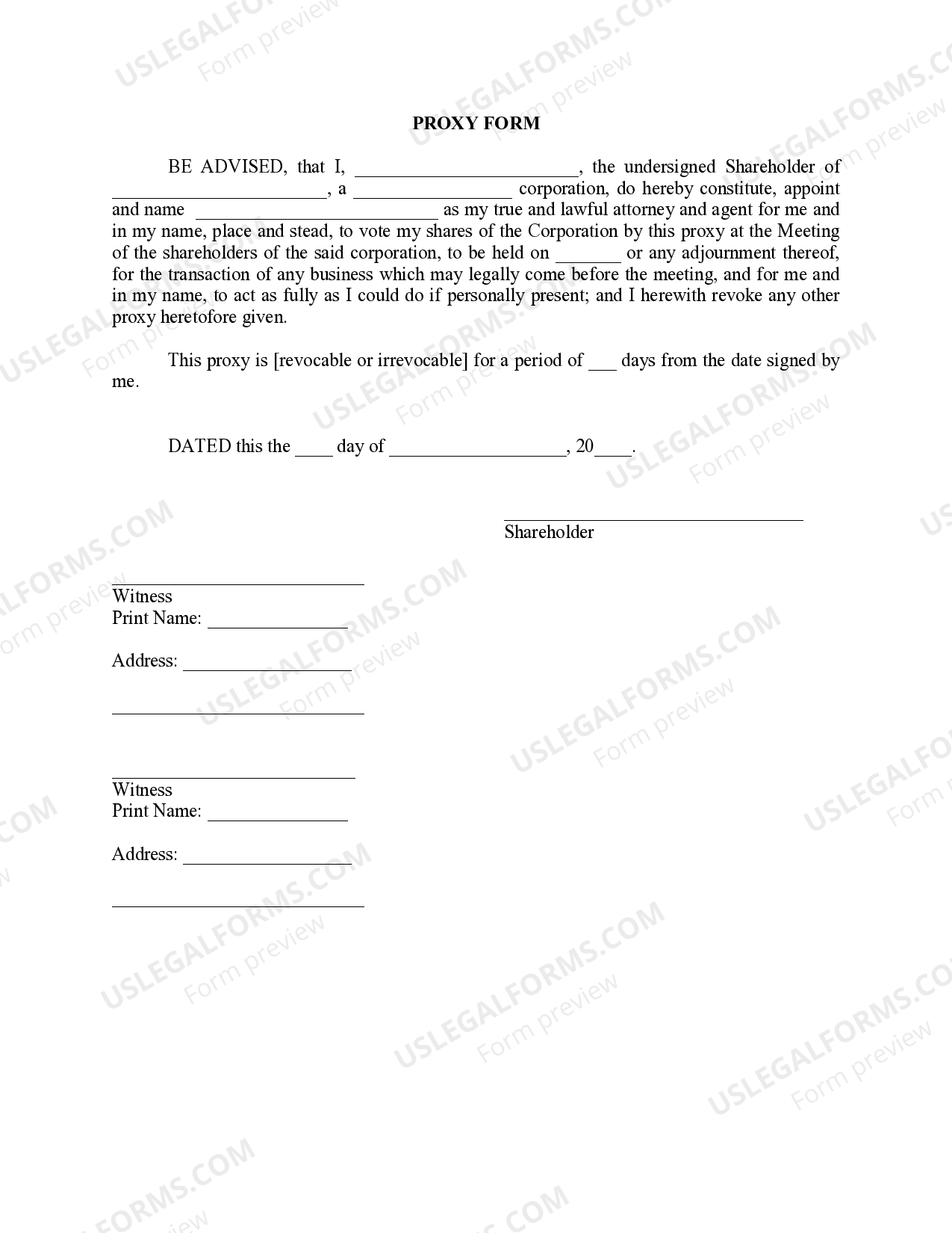 Virginia Proxy Form - Corporate Resolutions - Proxy Corporate | US ...