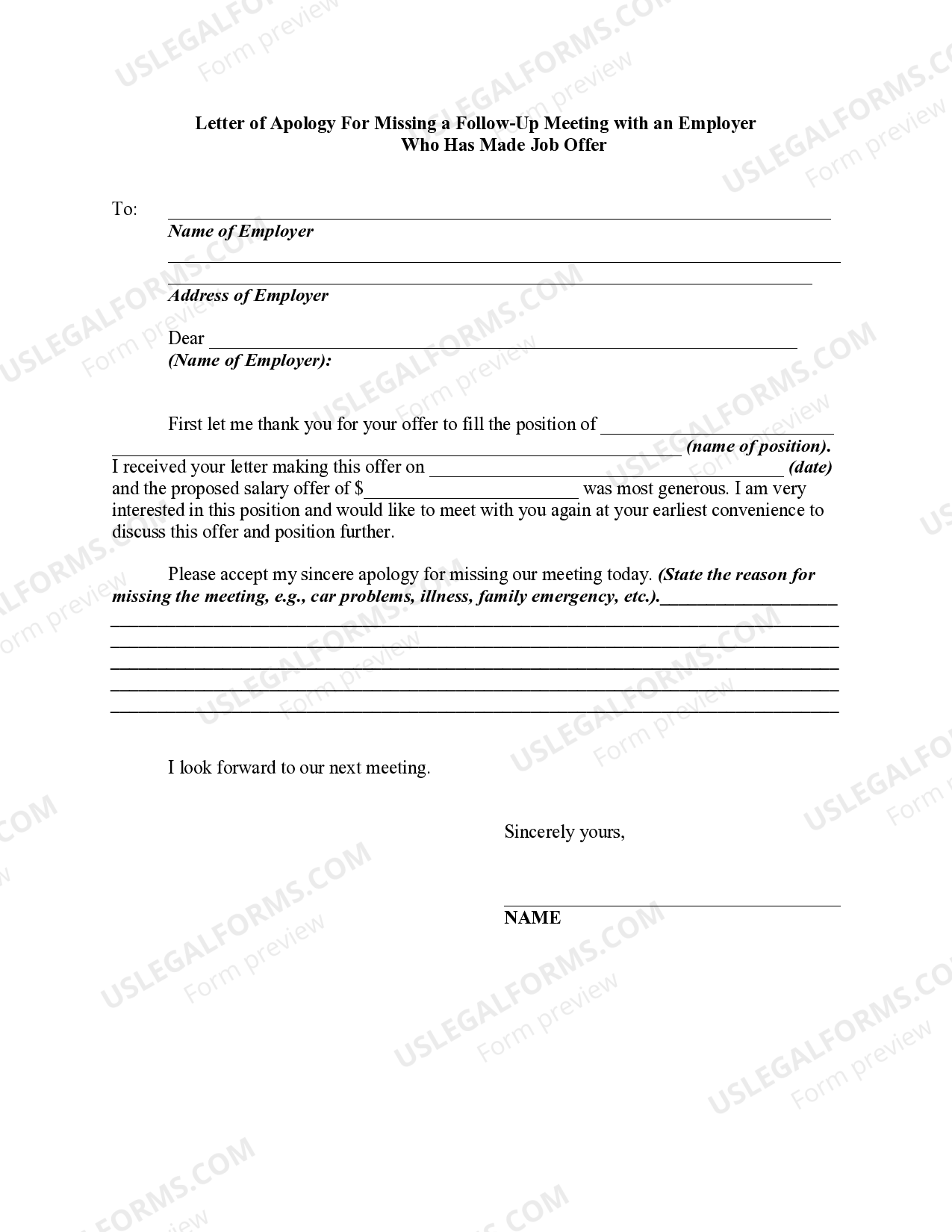 Wisconsin Letter of Apology For Missing a Follow - Letter Apology | US ...