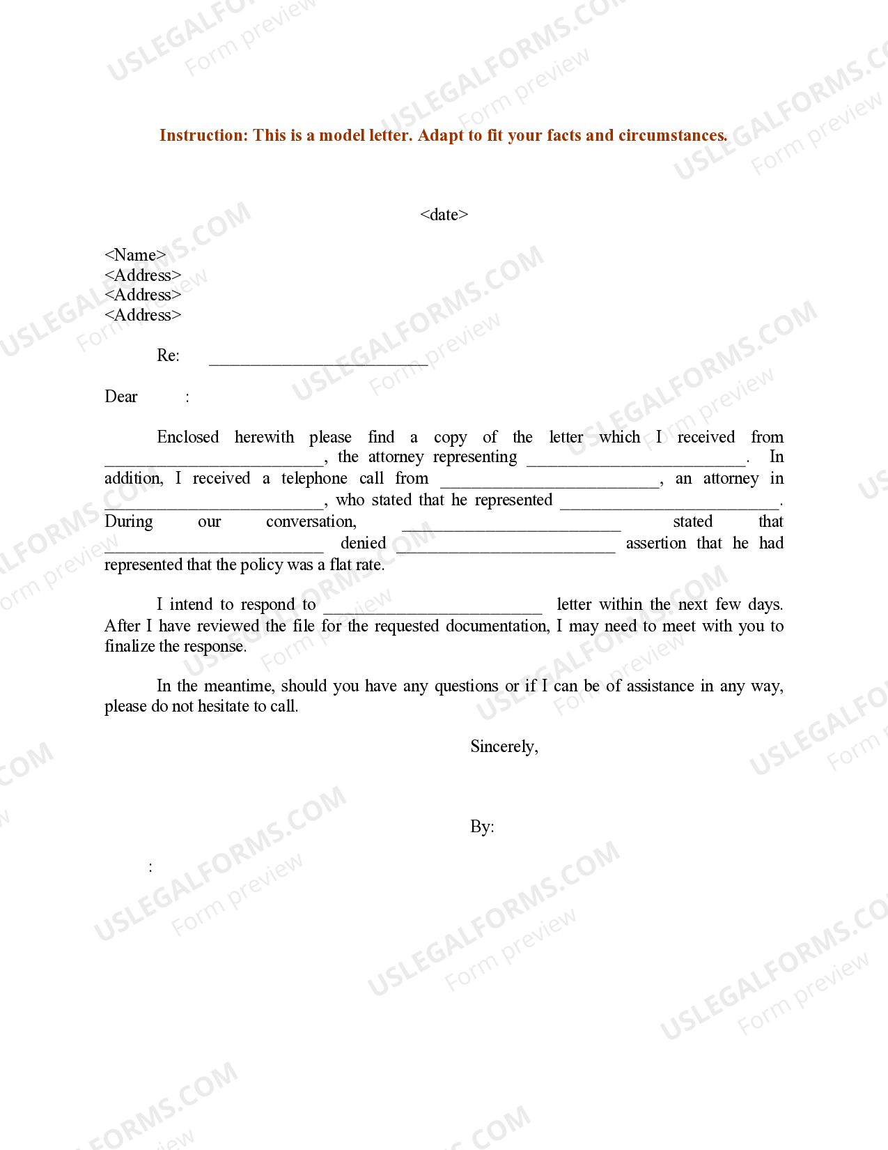 Sample Letter to Client with Litigation Update - Sample Letter Client ...