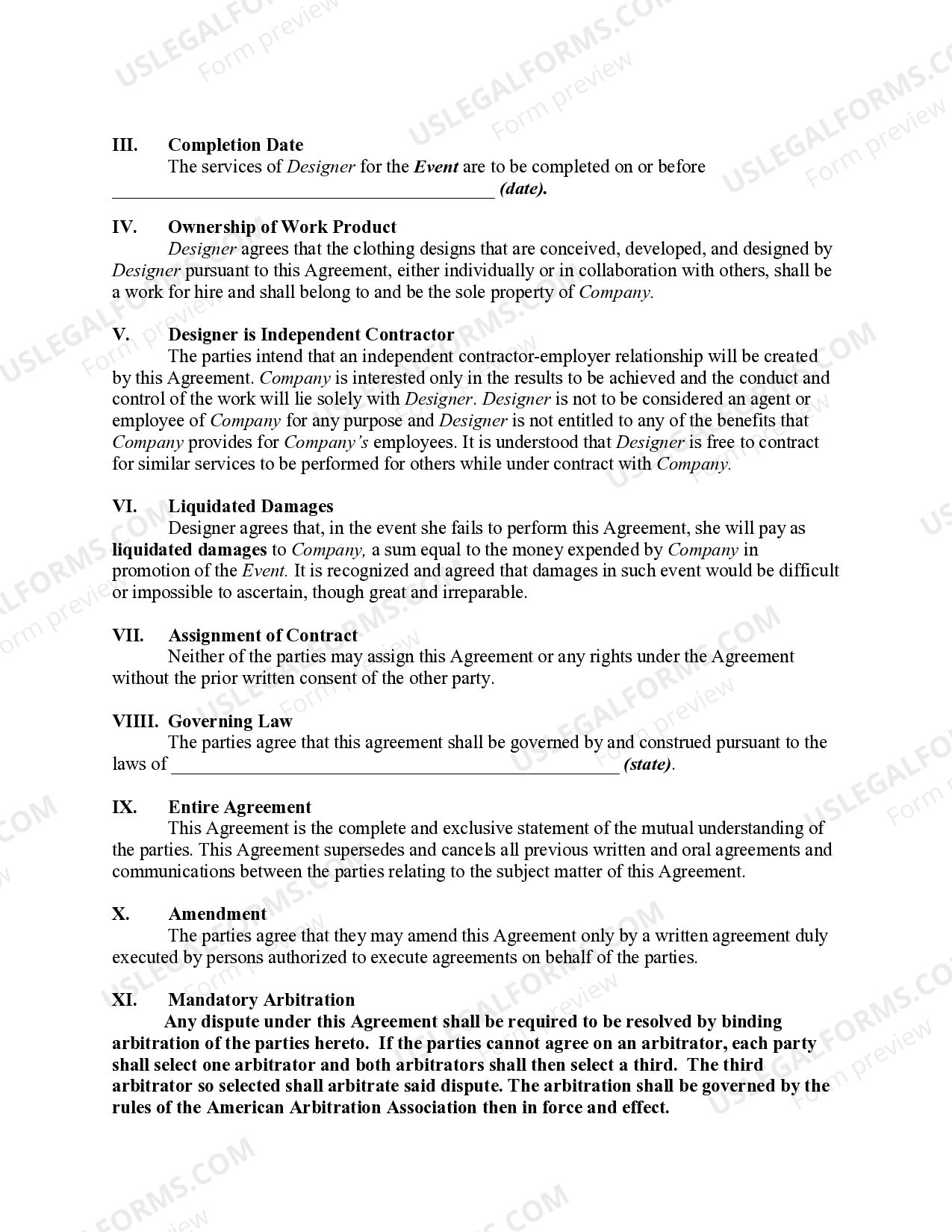 Rhode Island Services Contract with Celebrity Clothing Designer ...