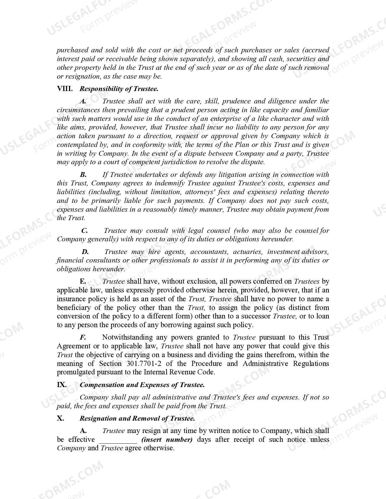 South Carolina Nonqualified Deferred Compensation Trust for the Benefit ...