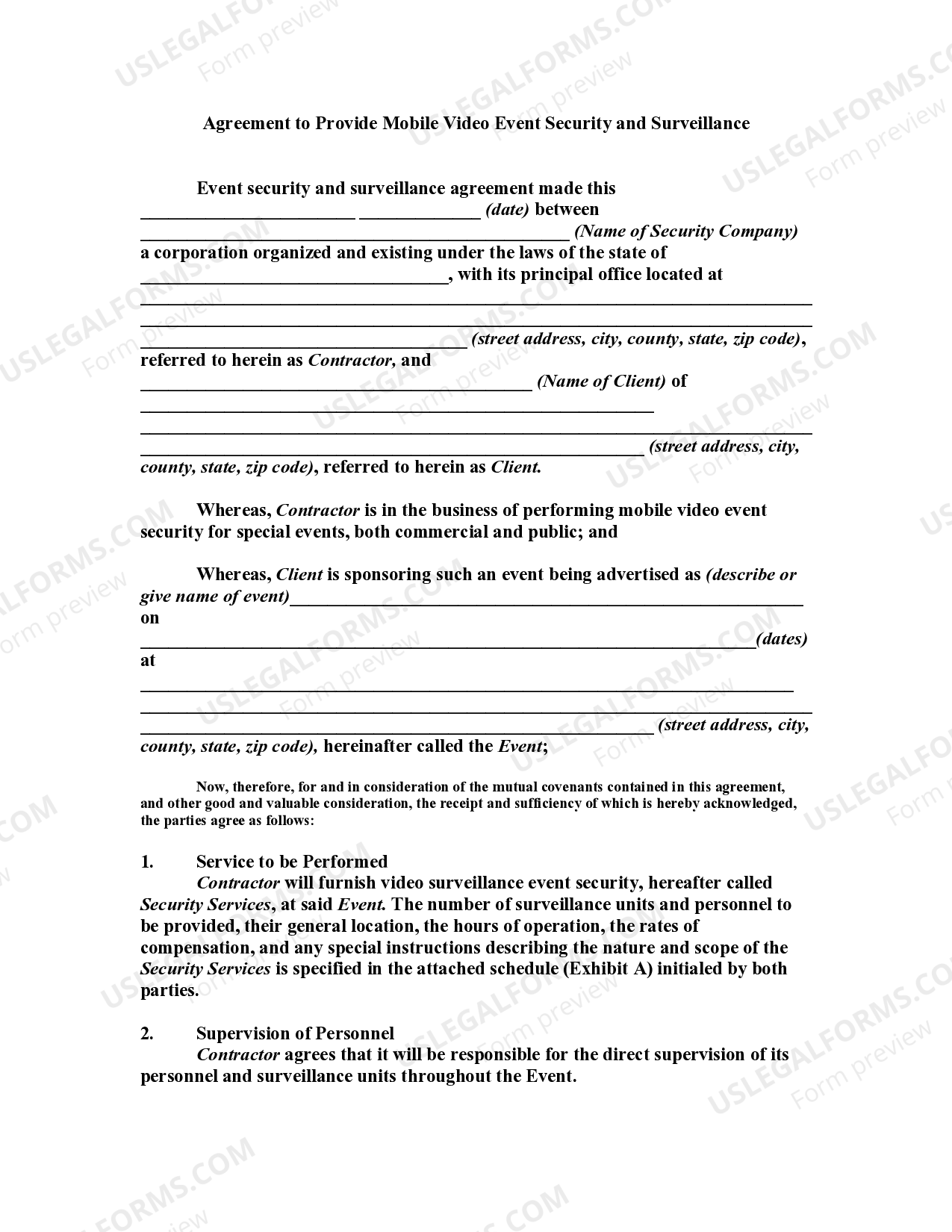 Illinois Agreement to Provide Mobile Video Event Security and ...