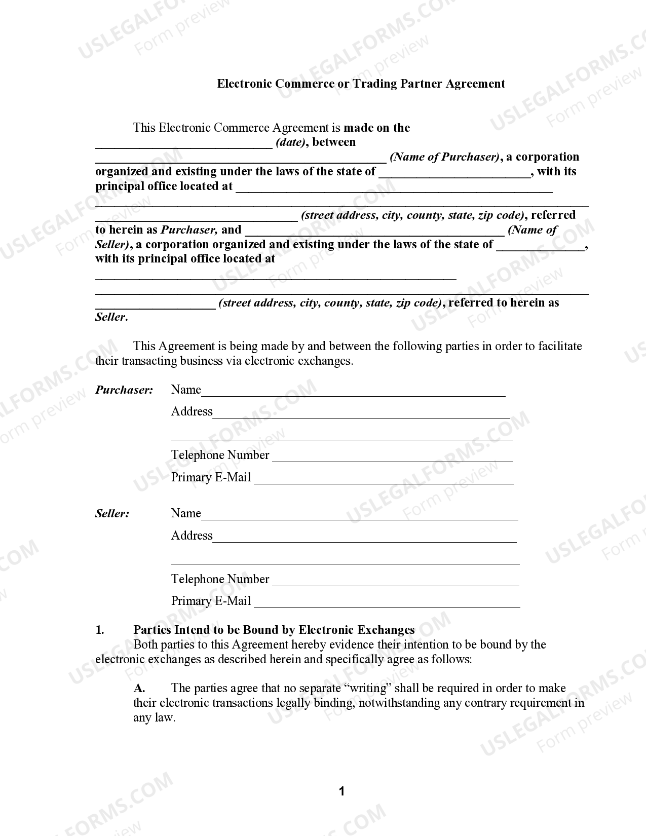 West Virginia Electronic Commerce or Trading Partner Agreement ...