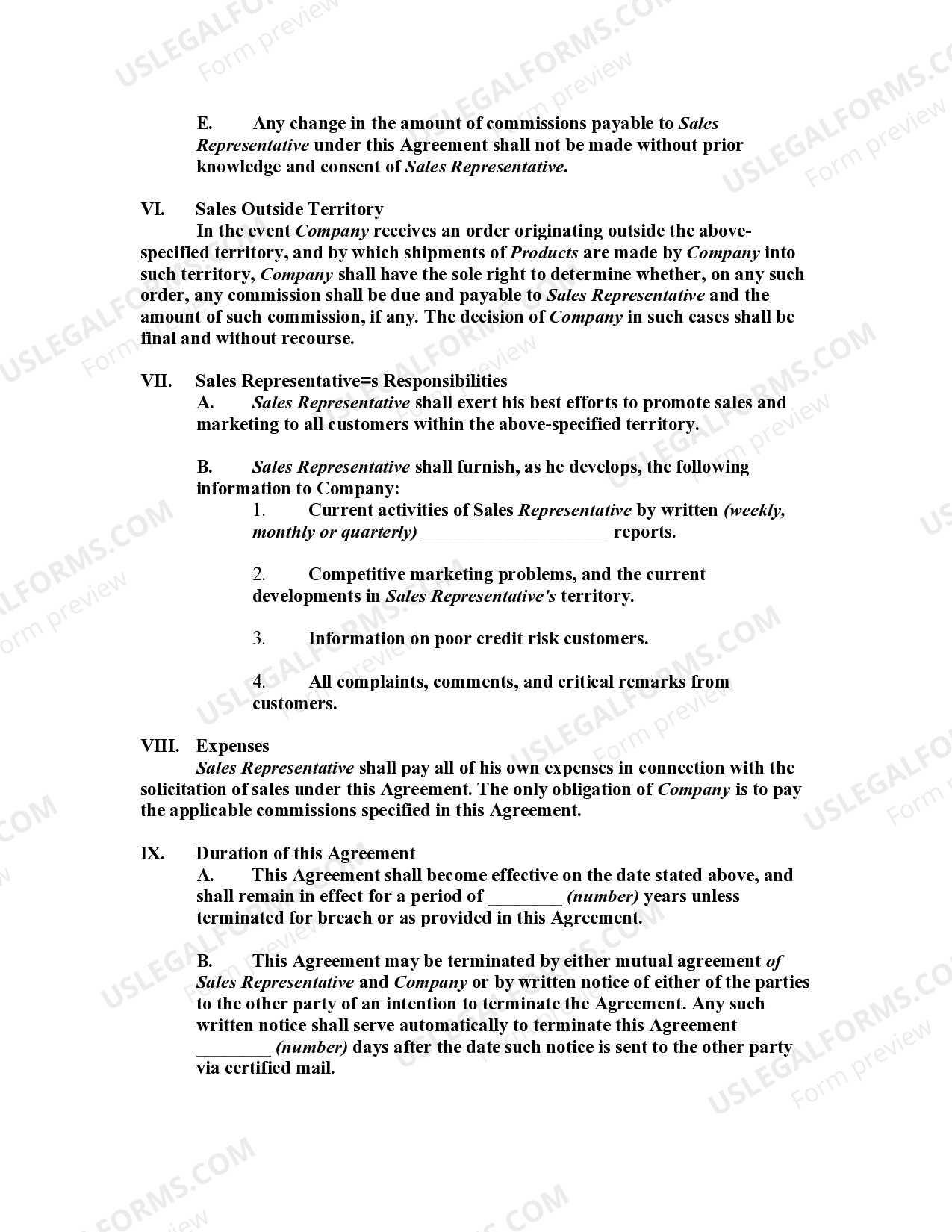 Mississippi Contract with Self-Employed Independent Contractor to Sell Video Surveillance ...