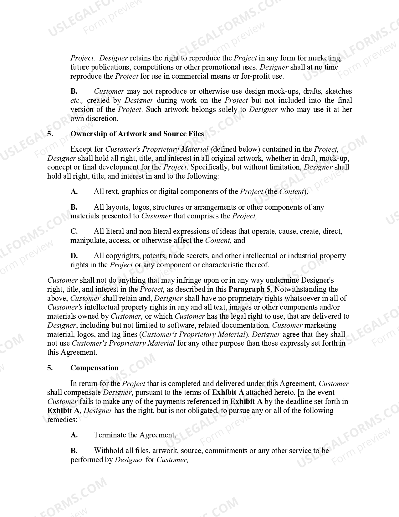 Alabama Graphic Design Services Agreement - Graphic Design Service ...