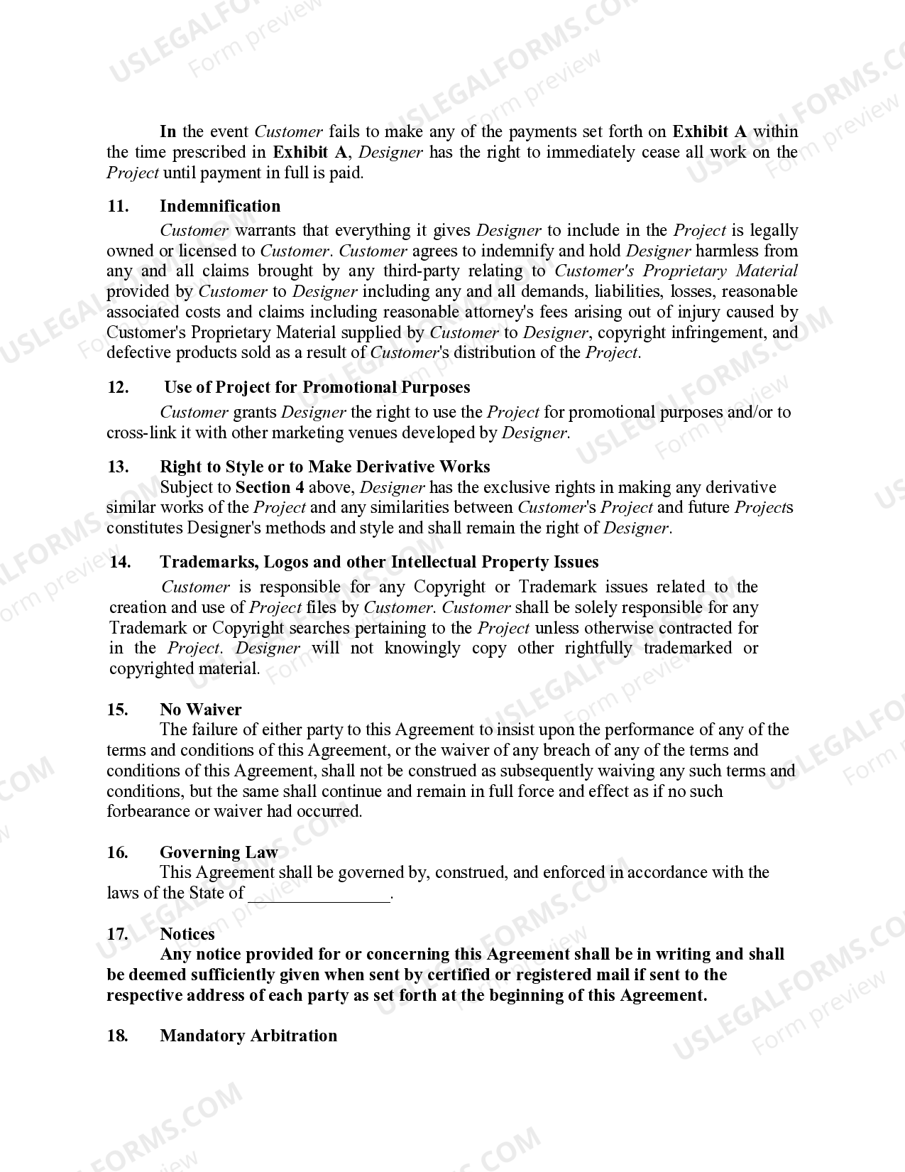 Alaska Graphic Design Services Agreement - Graphic Design Service ...