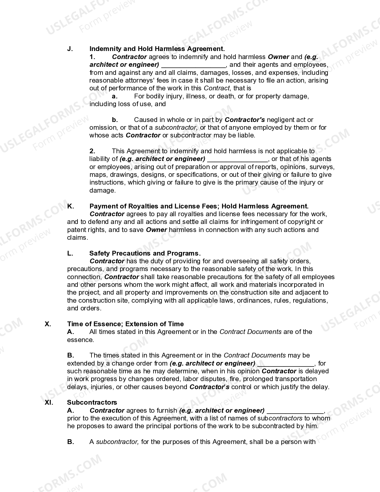 Utah Basic Building and Construction Contract between Owner and ...