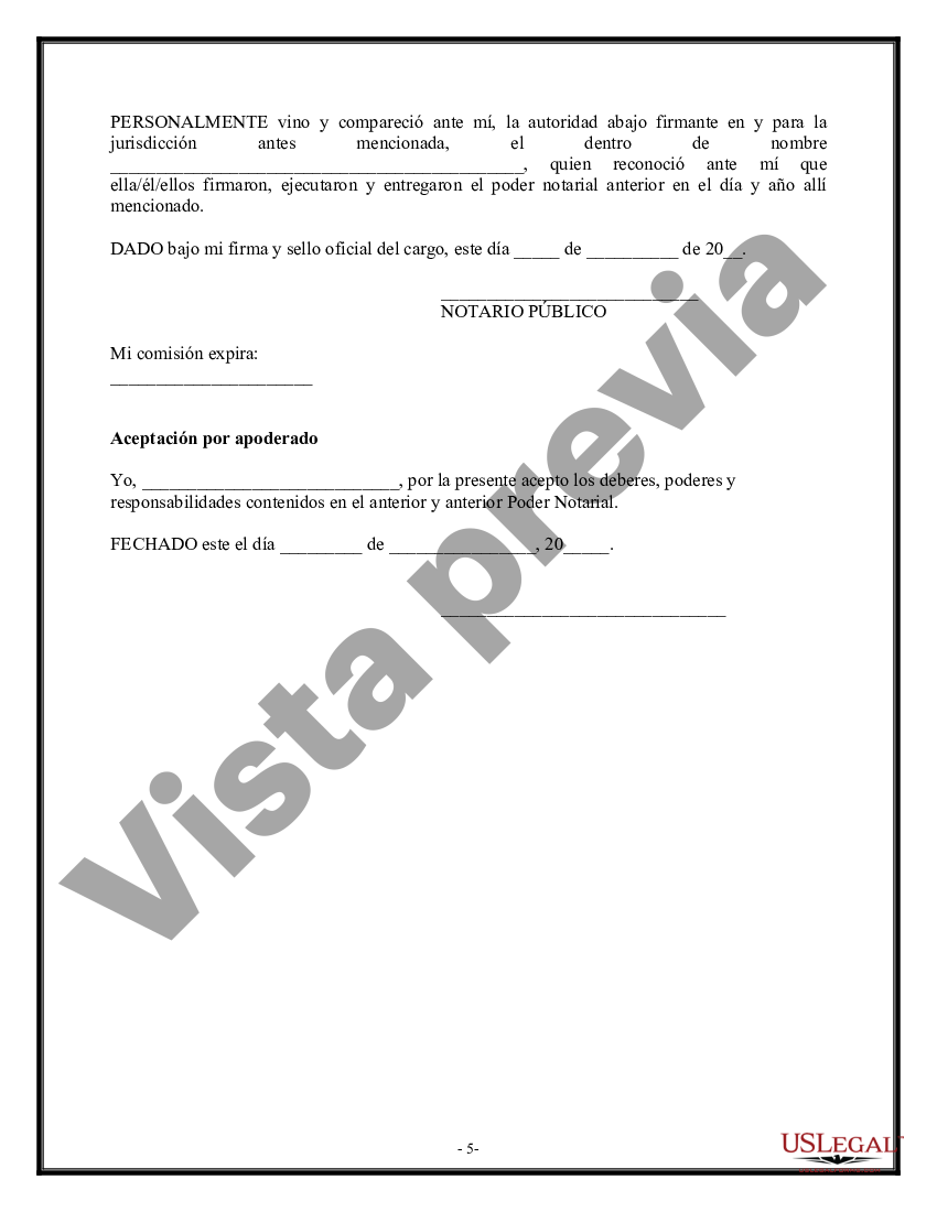 Poder notarial para el cuidado de un niño o niños menores de edad ...