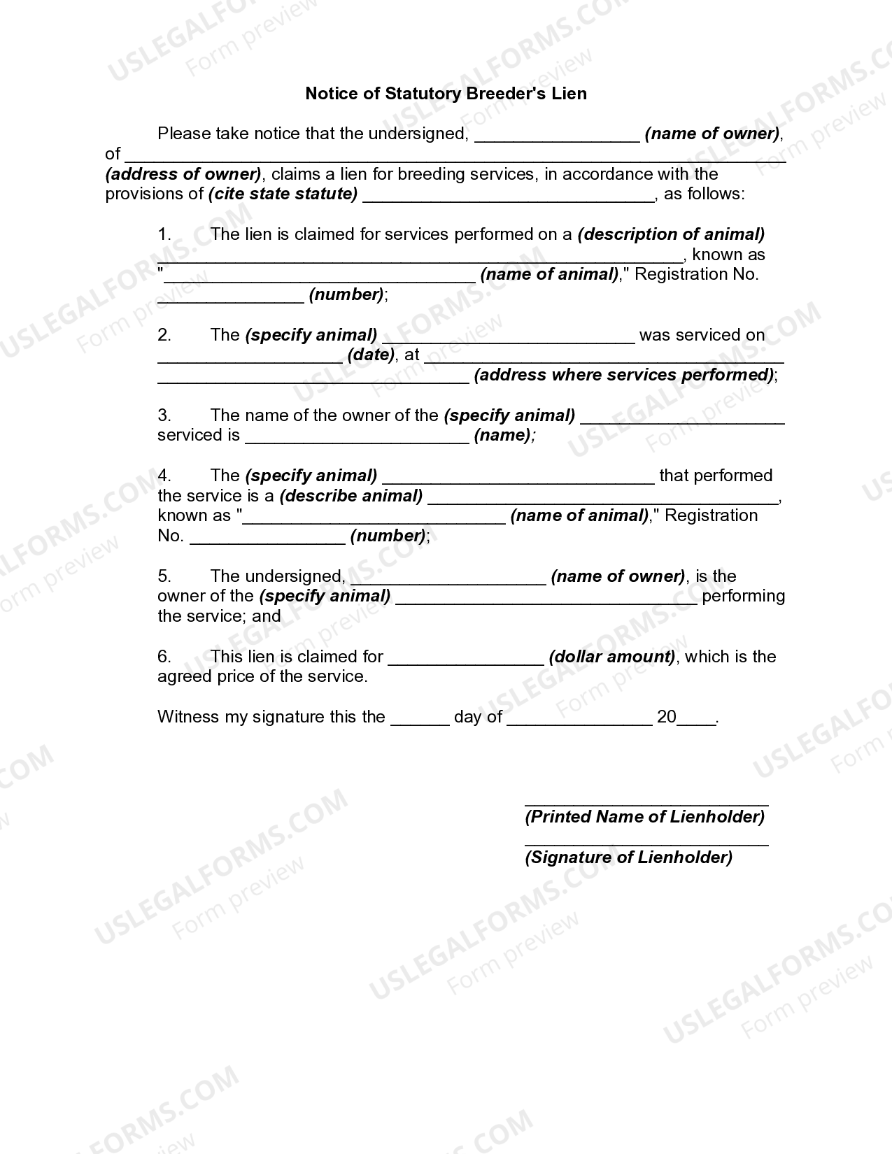 Notice Statutory Form For Sick Leave | US Legal Forms