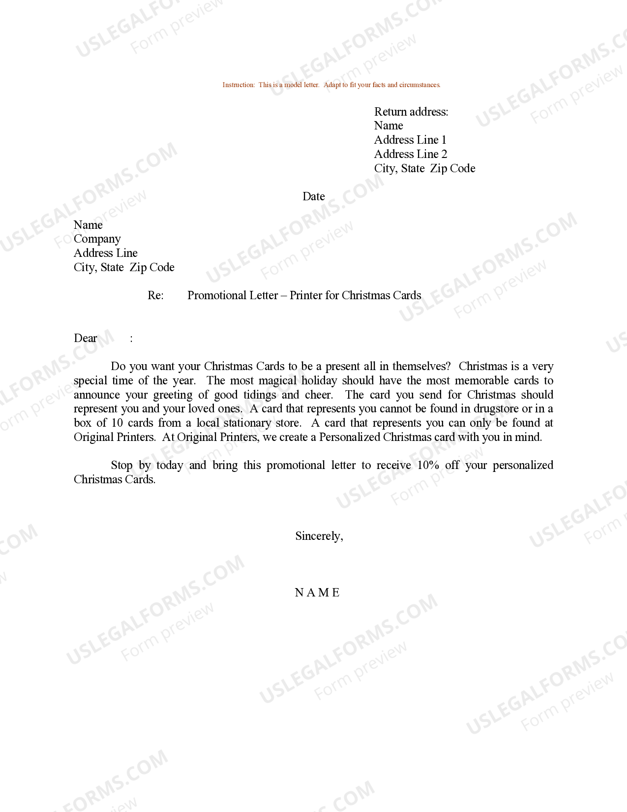 Wyoming Sample Letter for Printer for Christmas Cards - Promotion ...