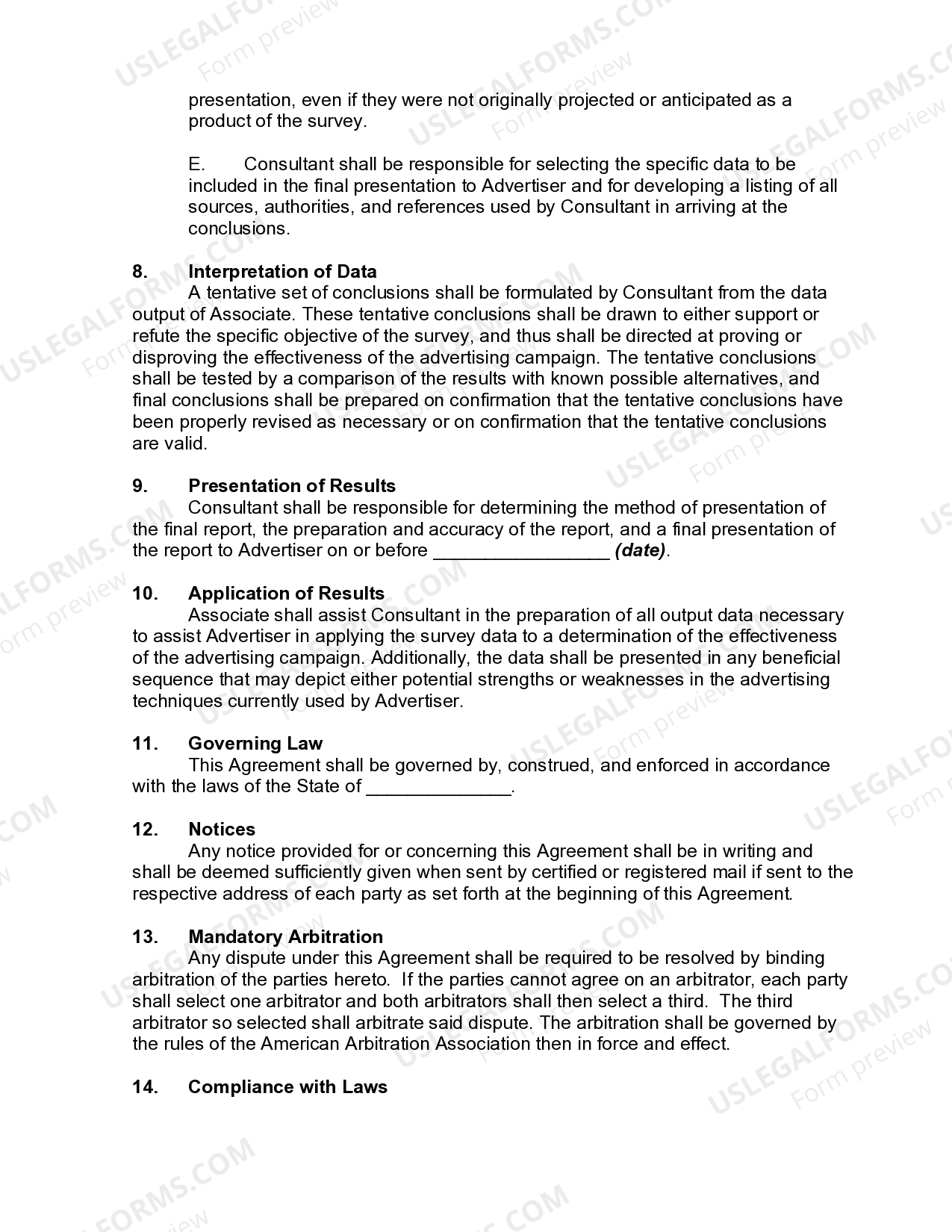 Florida Advertising Effectiveness Study | US Legal Forms