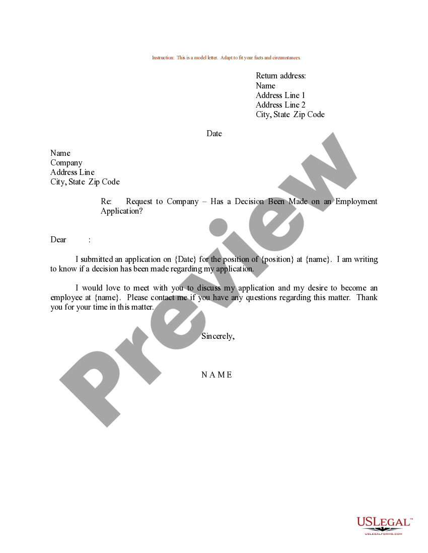 Work Letter For Employee US Legal Forms