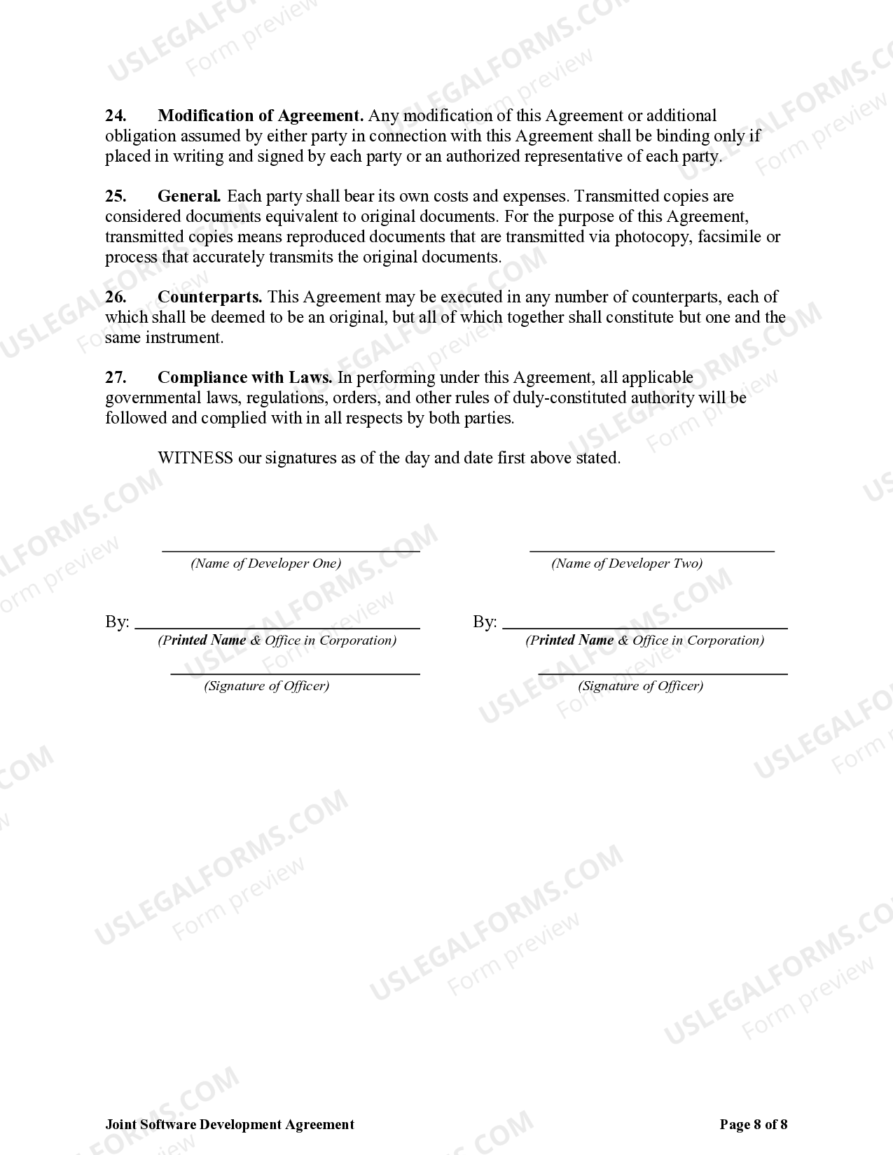 Joint Software Development Agreement - Joint Development Agreement | US ...