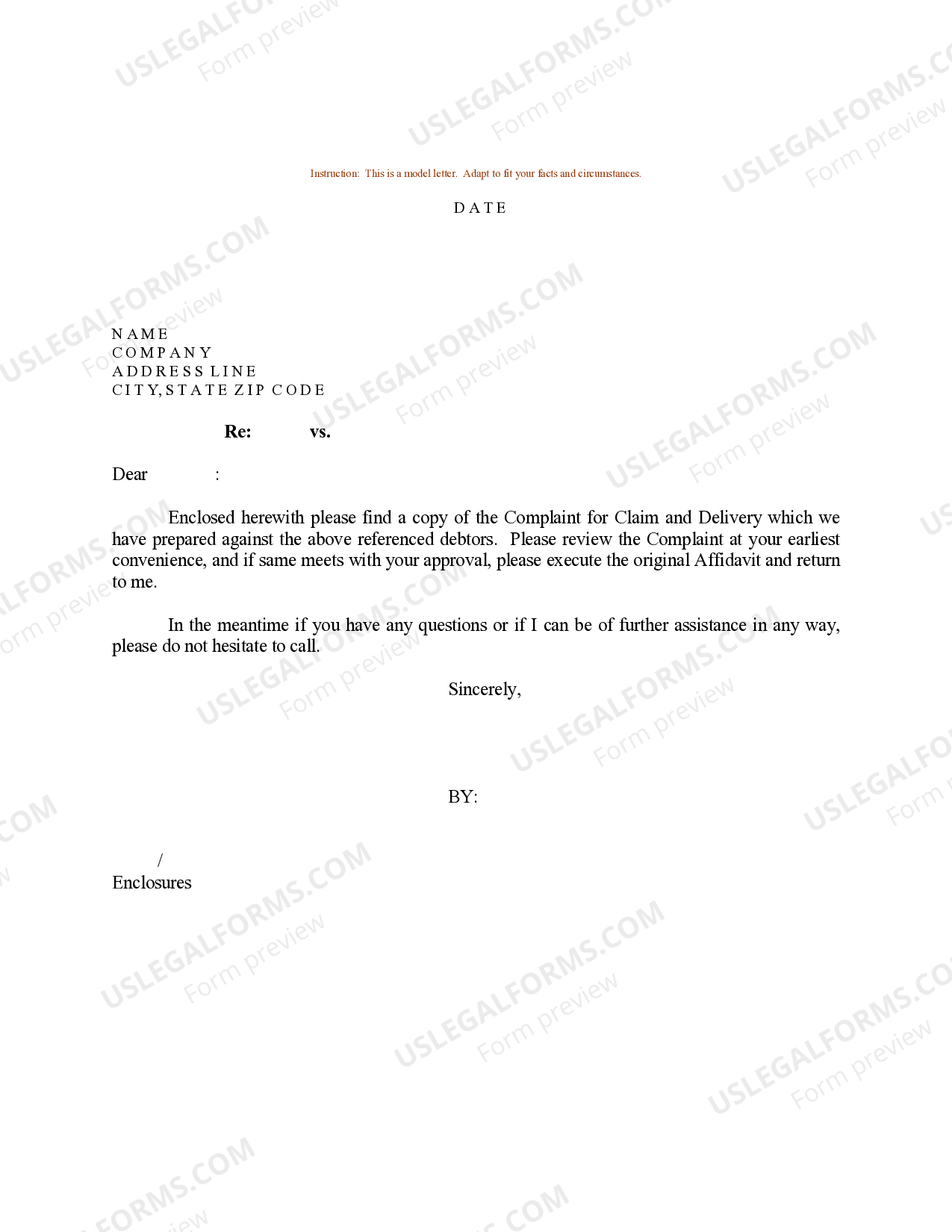 Sample Letter for Request to Execute Affidavit - Letter Affidavit ...