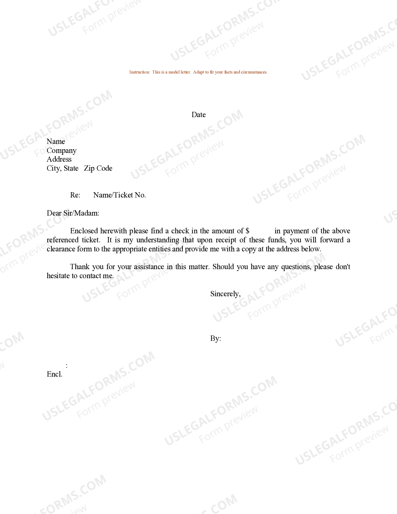 Sample Letter for Payment of Ticket - Sample Letter To A Judge To ...