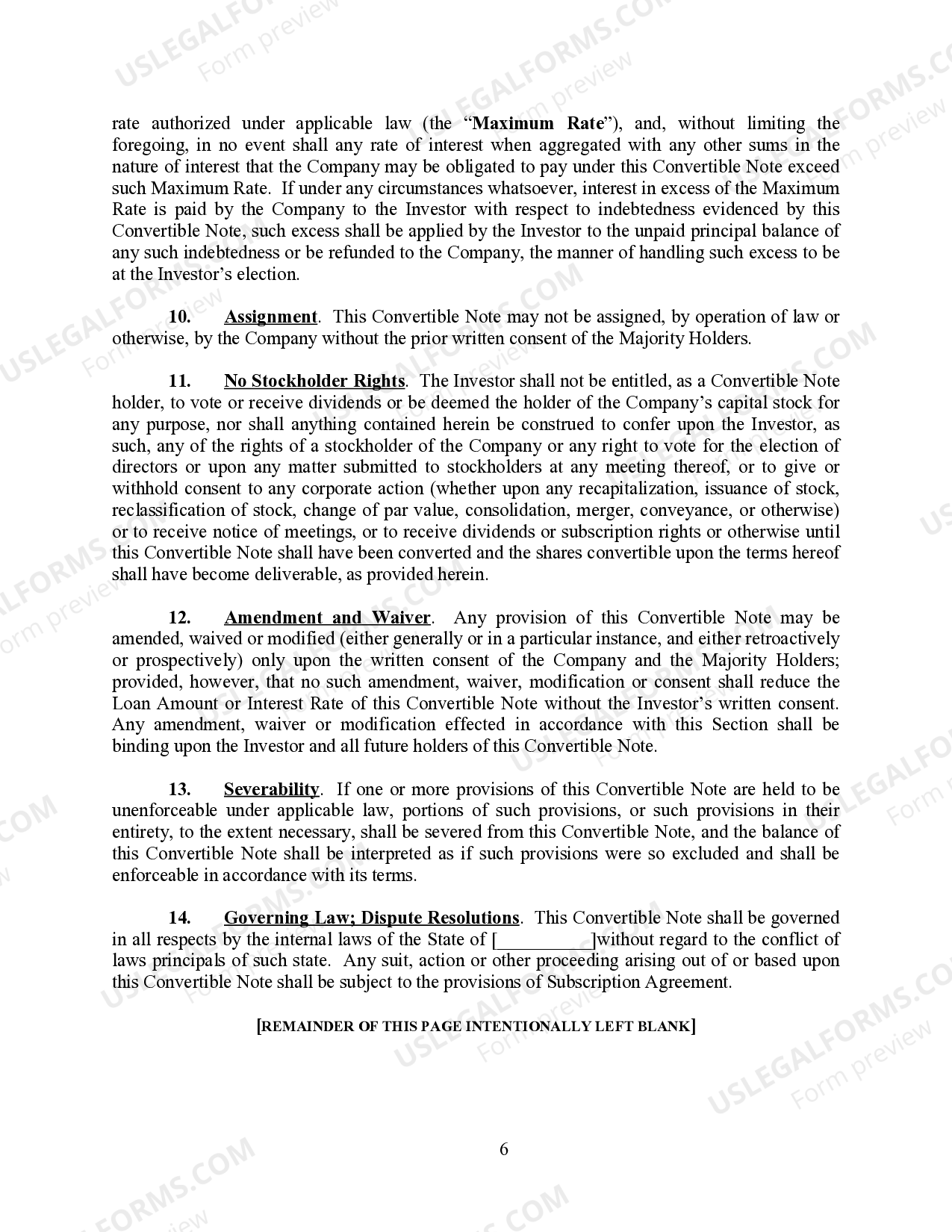 Convertible Promissory Note | US Legal Forms