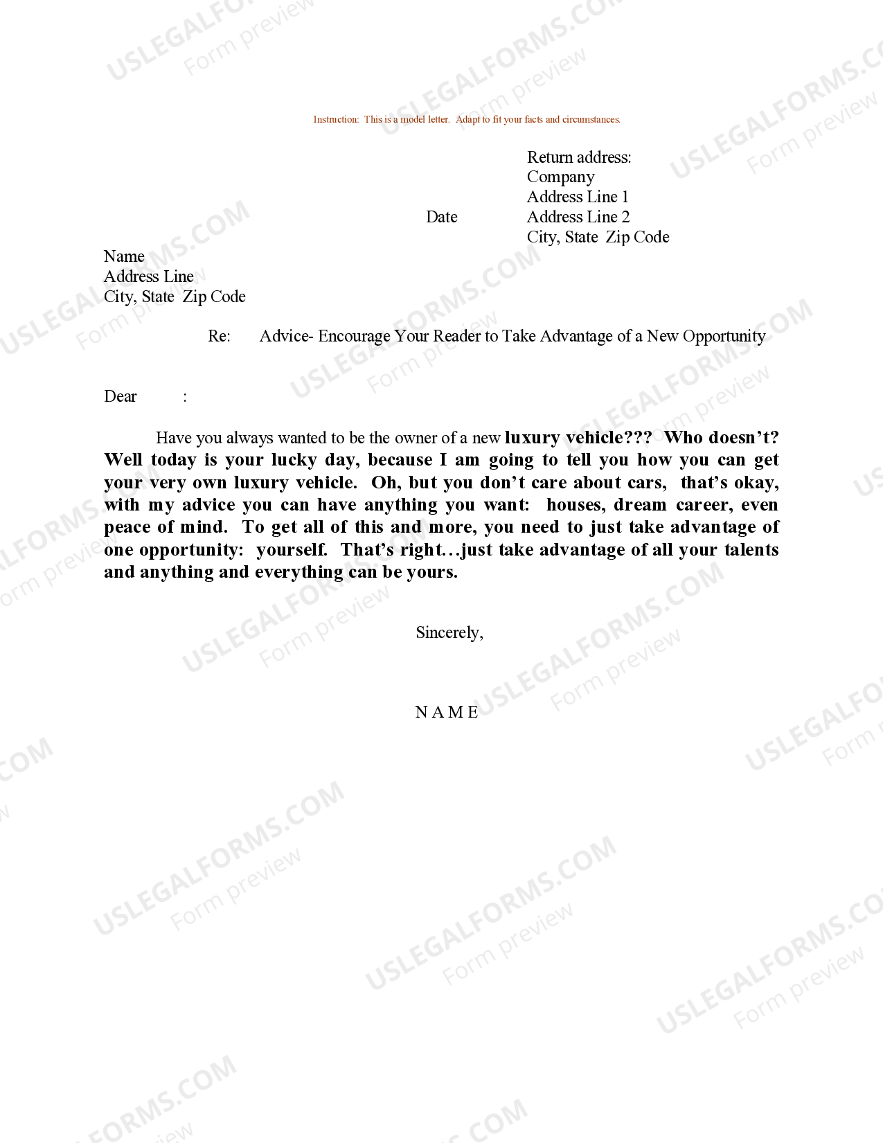 Hawaii Sample Letter for Advice - Sample Letter Advice | US Legal Forms