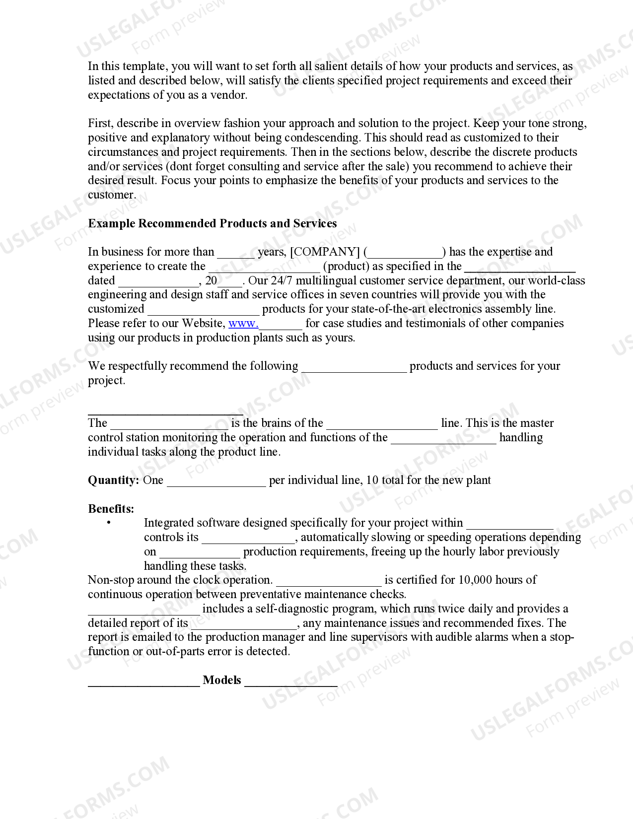Proposals | US Legal Forms