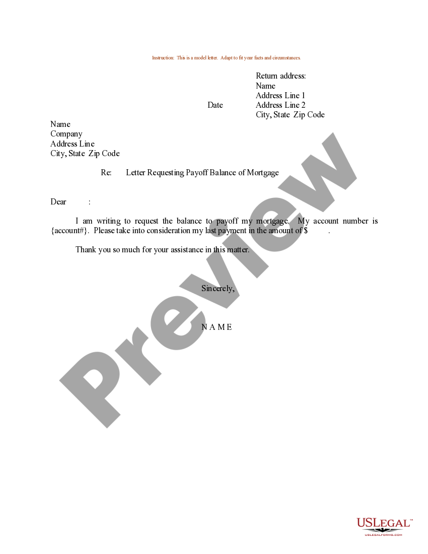 Bronx New York Sample Letter Reing Payoff Balance Of Mortgage 