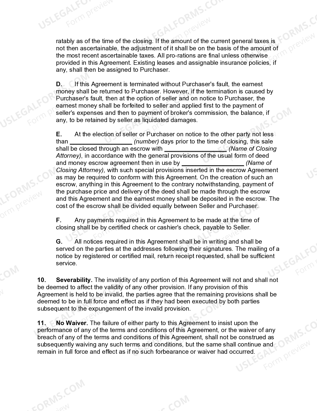 Contract of Sale of Commercial Building with Seller Financing Secured ...