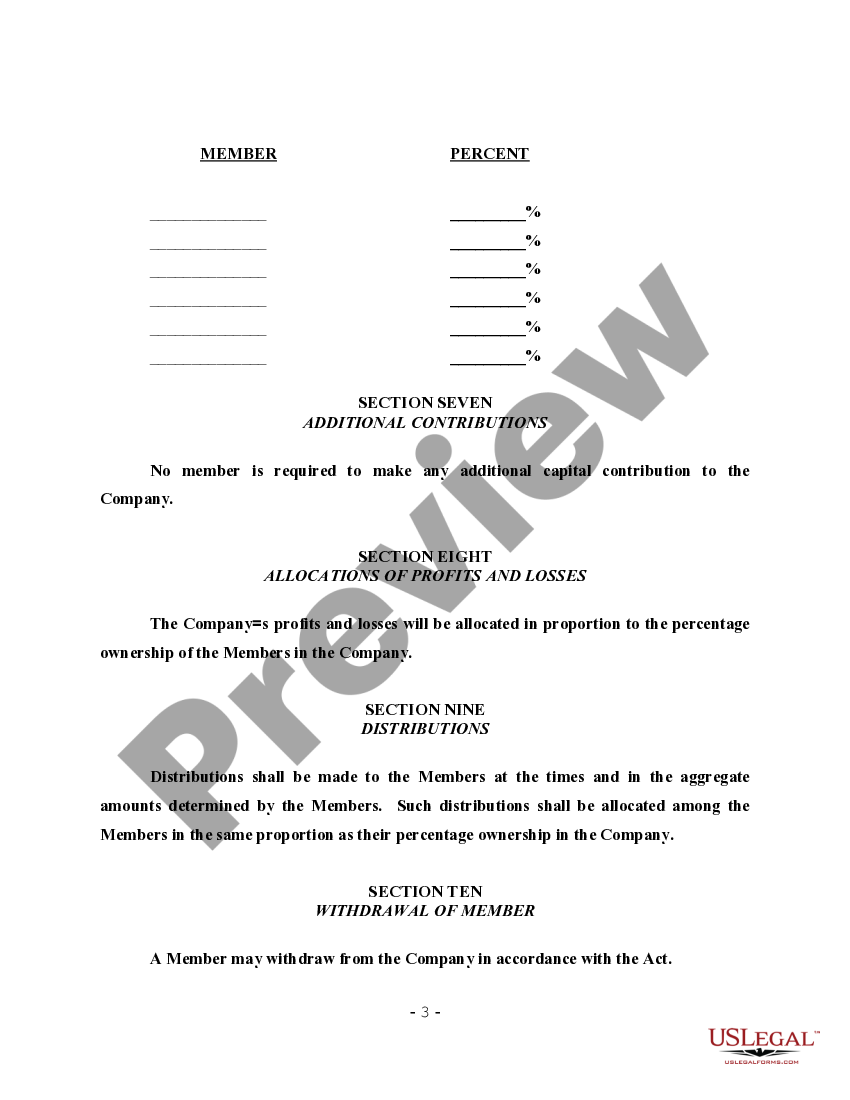 Connecticut LLC Operating Agreement For Two Partners Limited connecticut-llc-operating-agreement-for-two-partners-limited