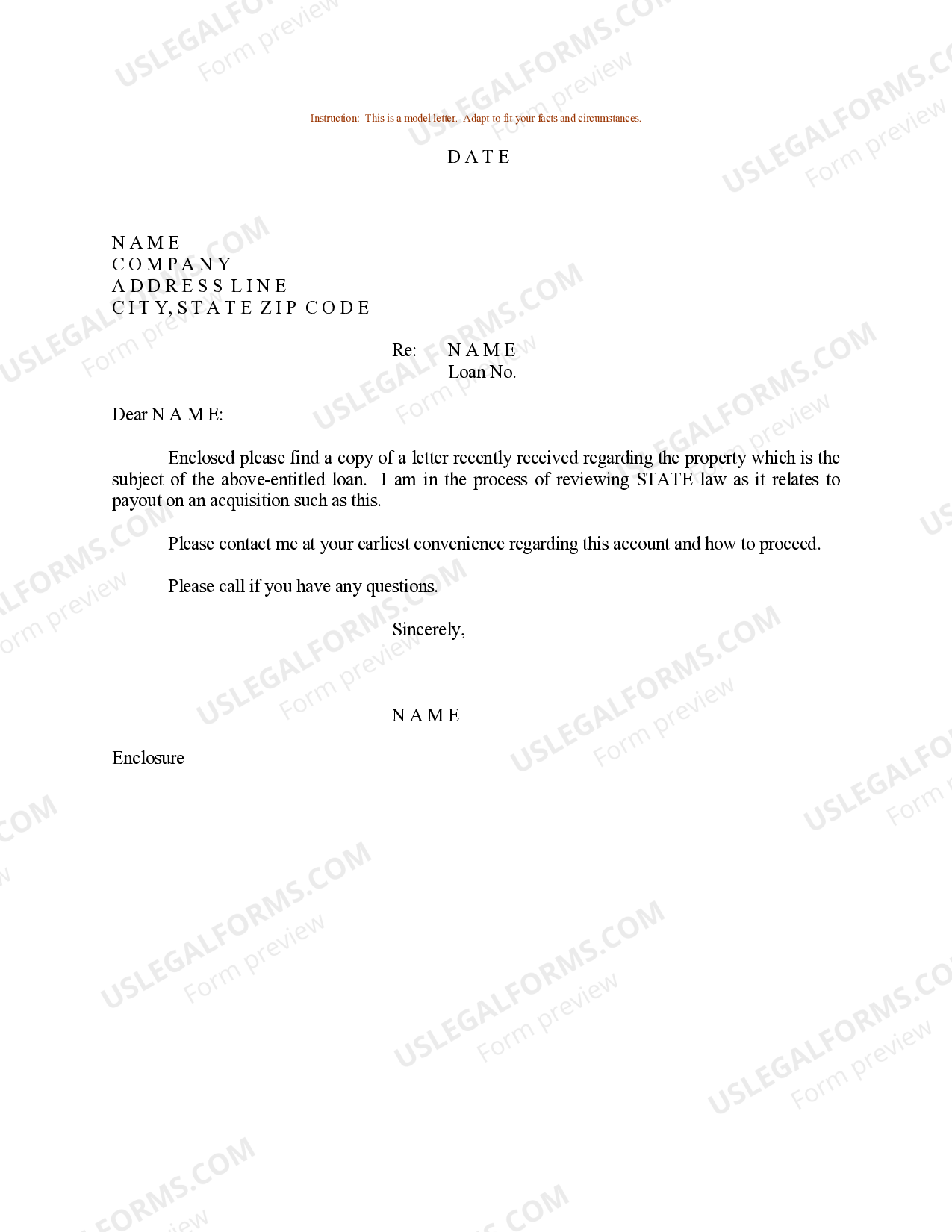 Sample Letter for Attorney in Process of Review State Law for Payout ...