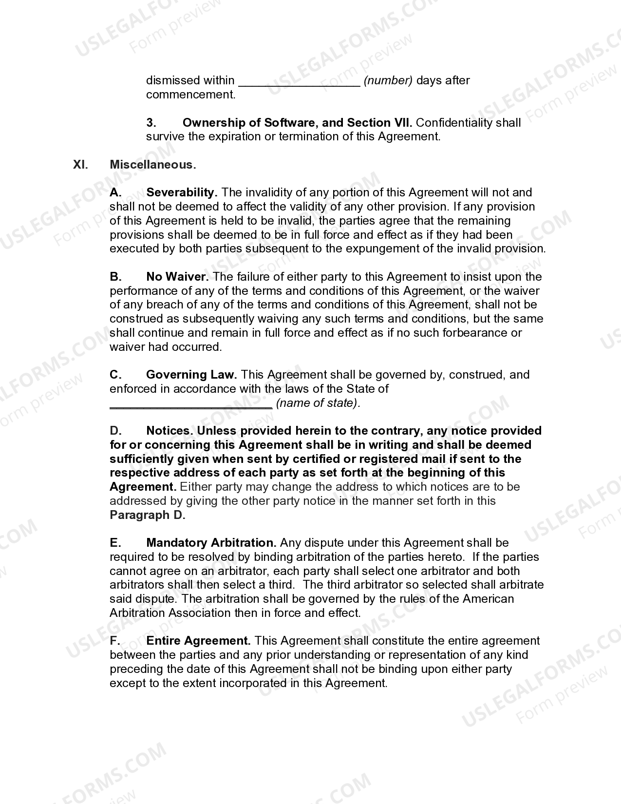 Wisconsin Software Development Agreement | US Legal Forms