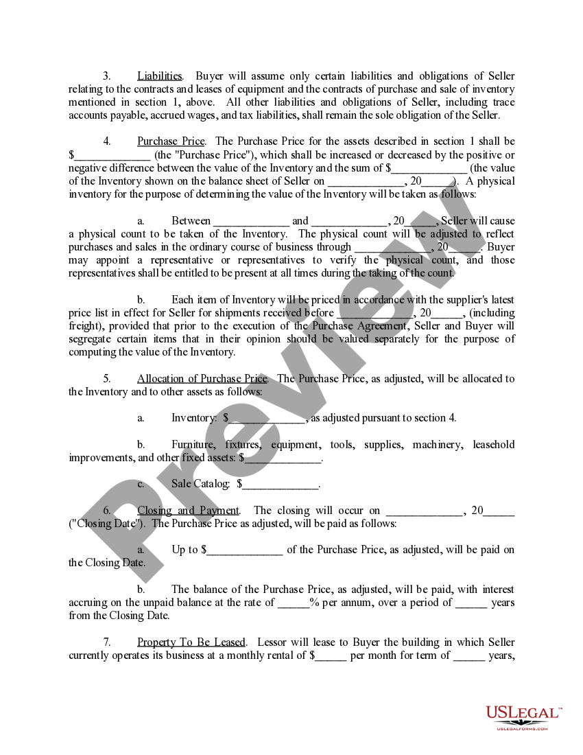 Sample Letter Purchase With Two Addresses US Legal Forms