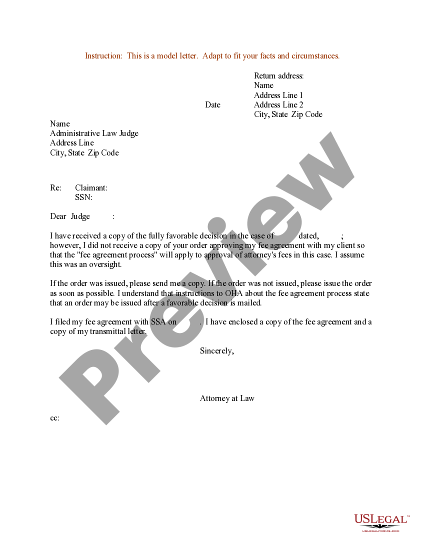 Sample Letter For Letter To Judge Seeking Approval Of Attorney s Fees 