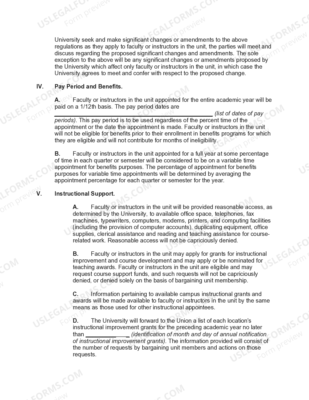 Nevada Collective Bargaining Agreement Between University and Faculty ...