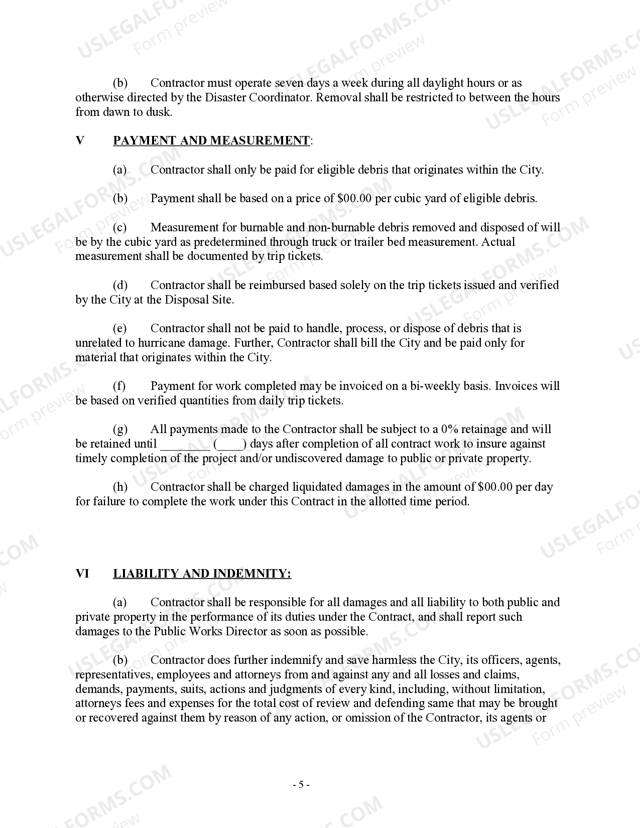 Maryland Contract for Hurricane Debris Removal - Contract Hurricane ...