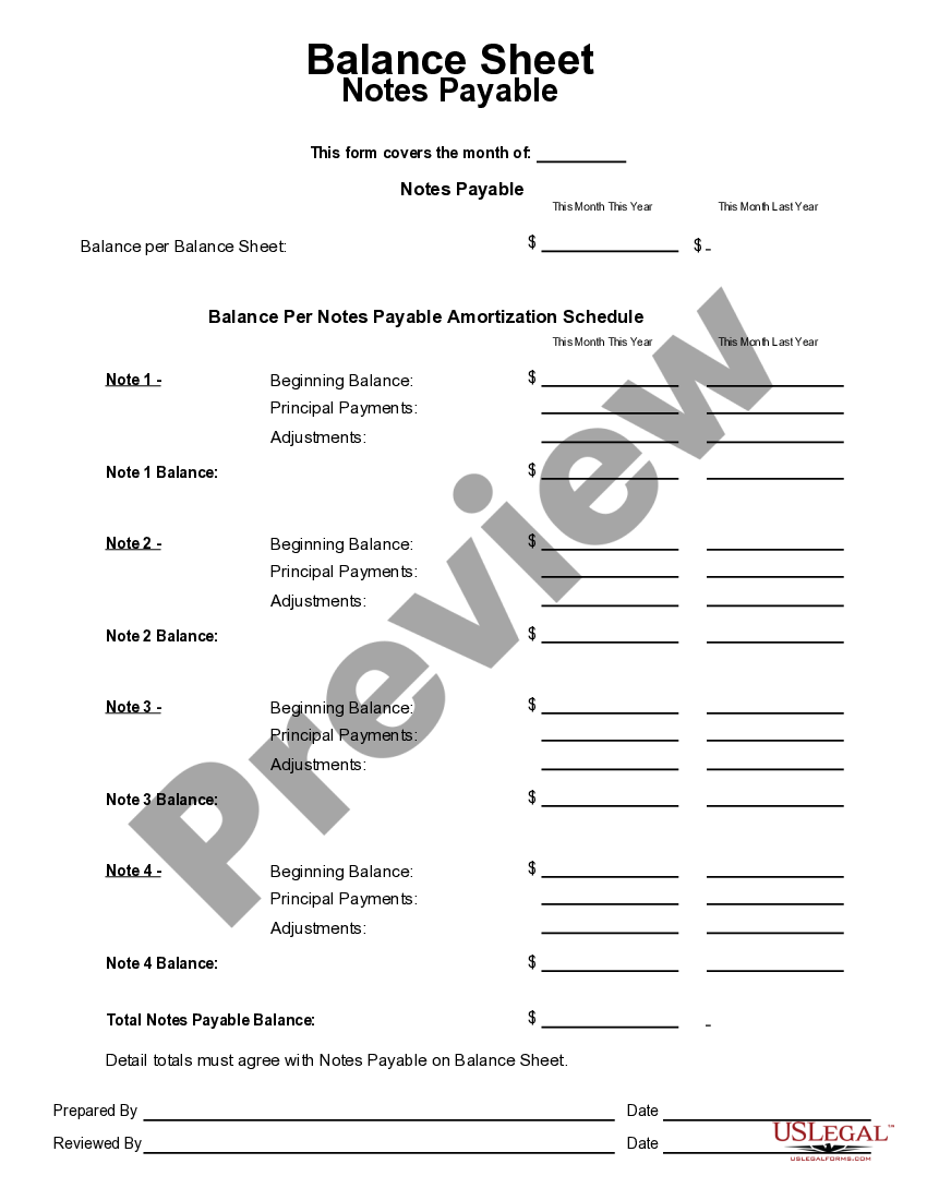 Alabama Balance Sheet Notes Payable Balance Sheet Form US Legal Forms