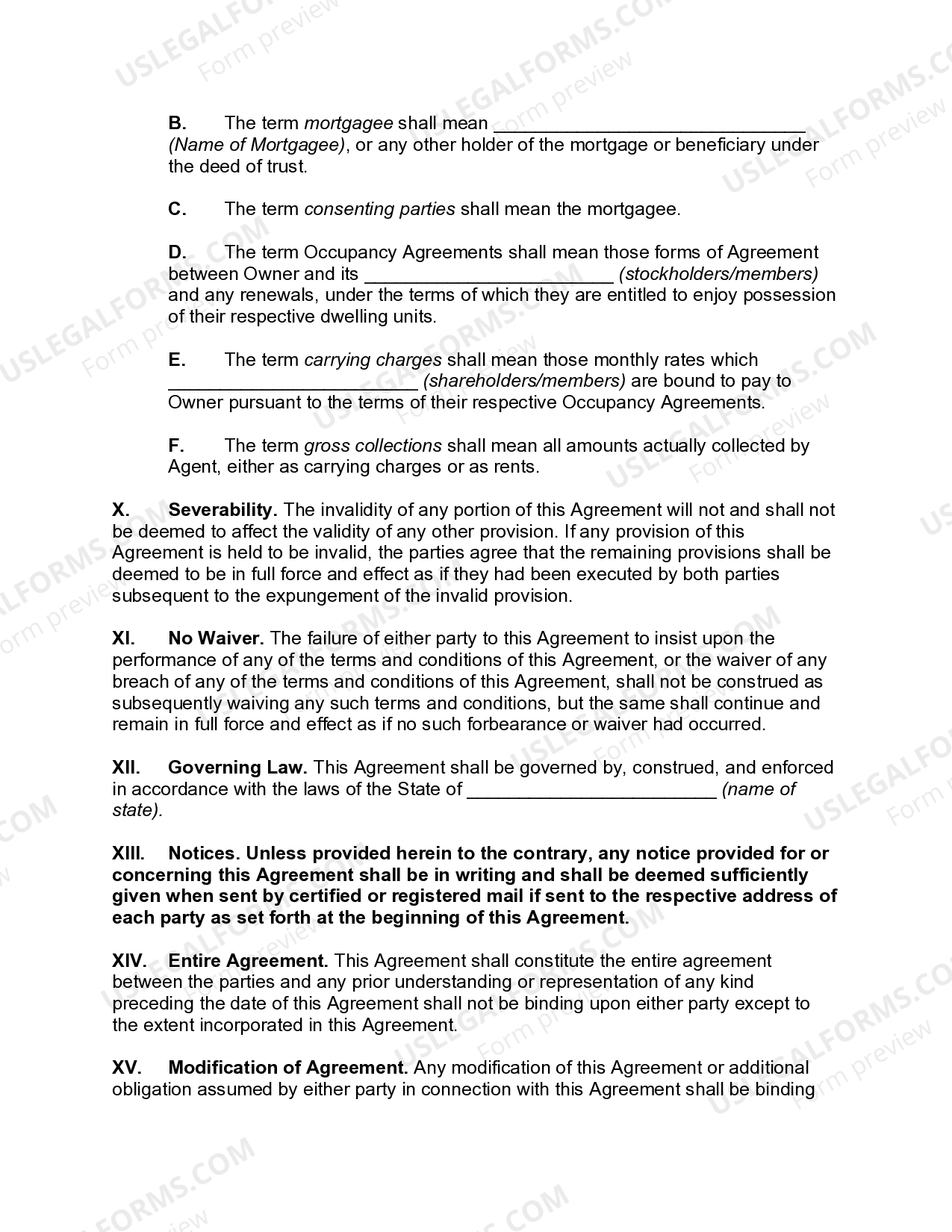 South Dakota Management Agreement Between Co - Management Corporate ...