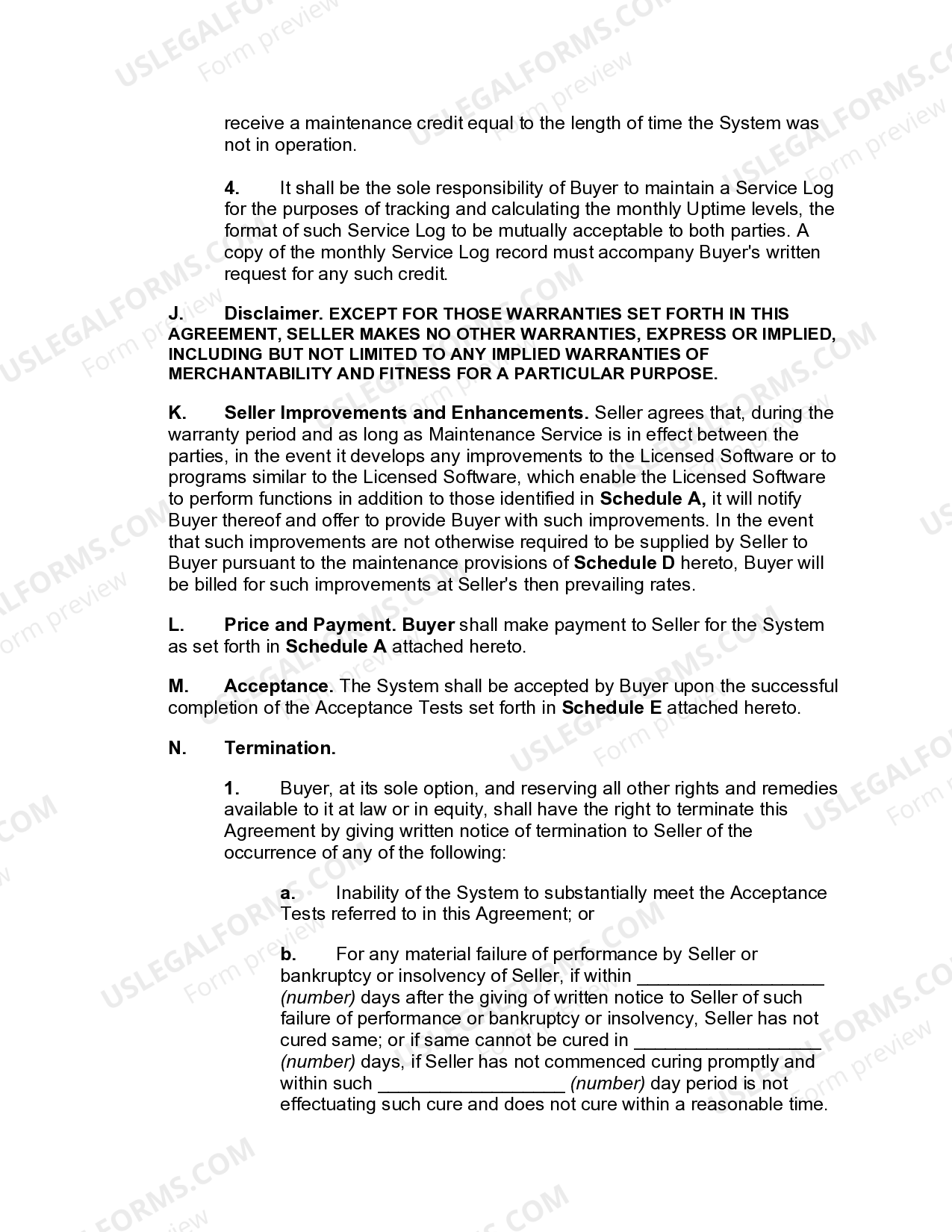 Louisiana Turnkey Hardware and Software Agreement | US Legal Forms