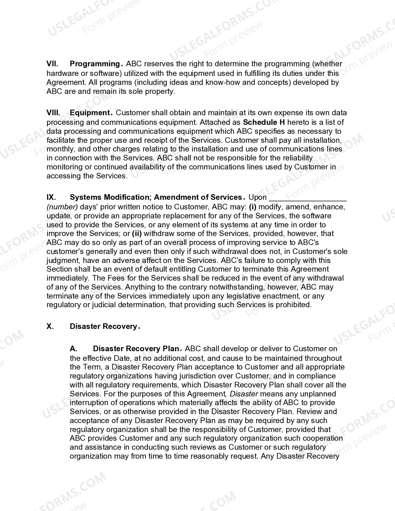 Montana Data Processing Outsourcing Agreement - Outsourcing Agreement ...