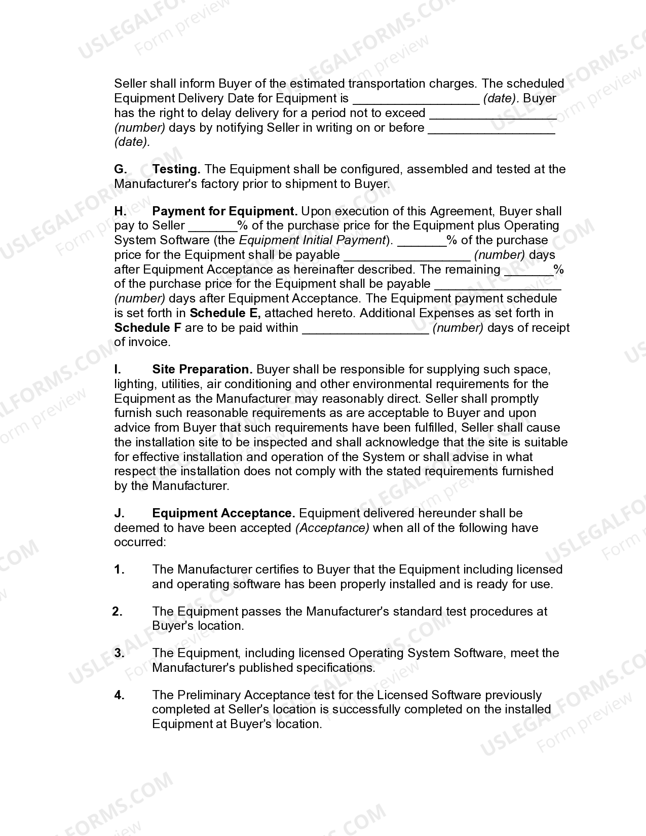 Montana User Oriented Turnkey Hardware Purchase Agreement | US Legal Forms