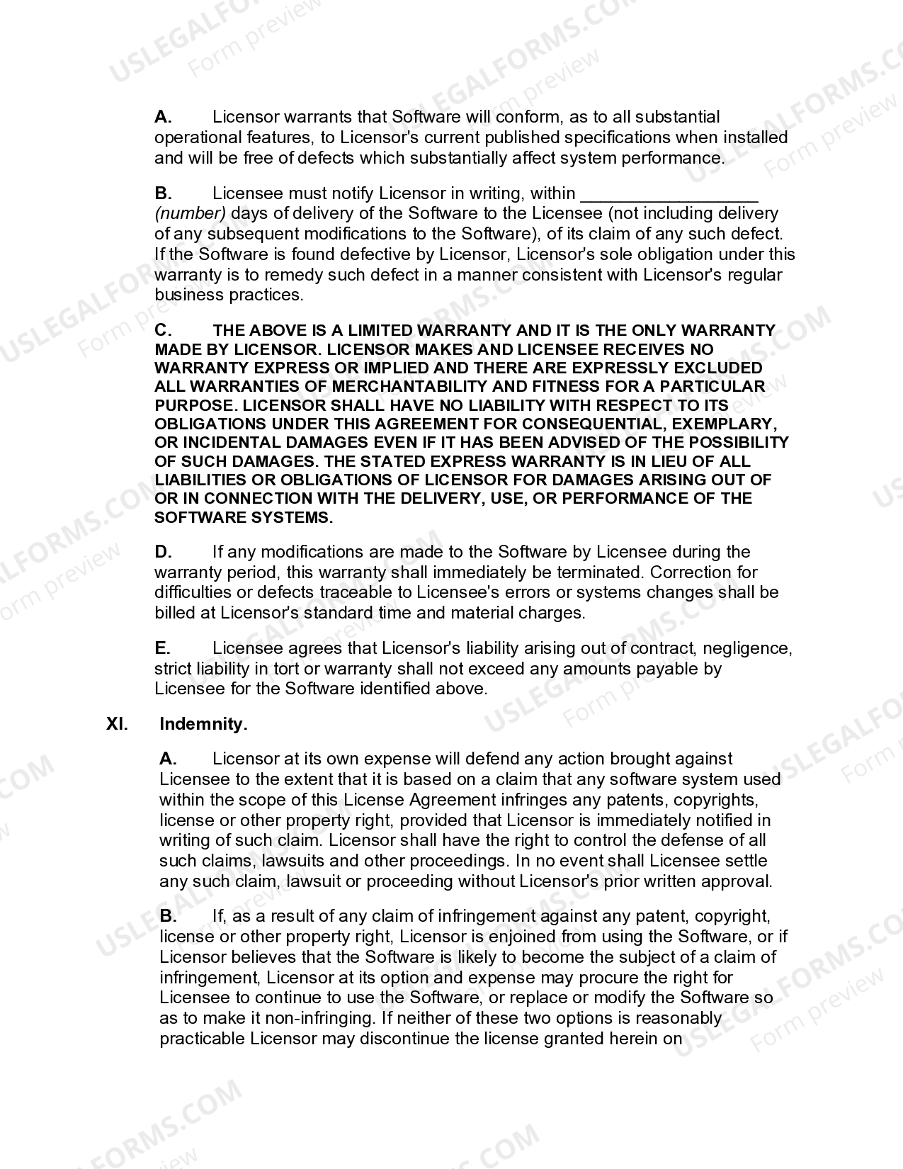 Mississippi Vendor Oriented Software License Agreement | US Legal Forms